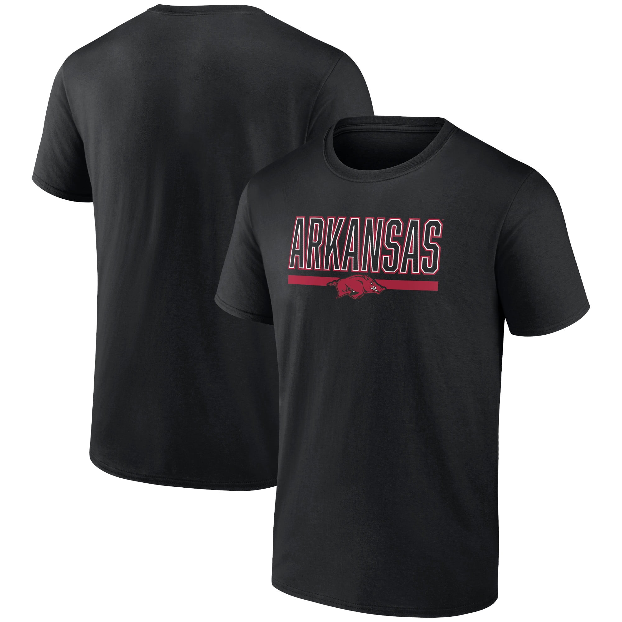 Men's Black Arkansas Razorbacks Classic Inline Team T-Shirt - Walmart.com