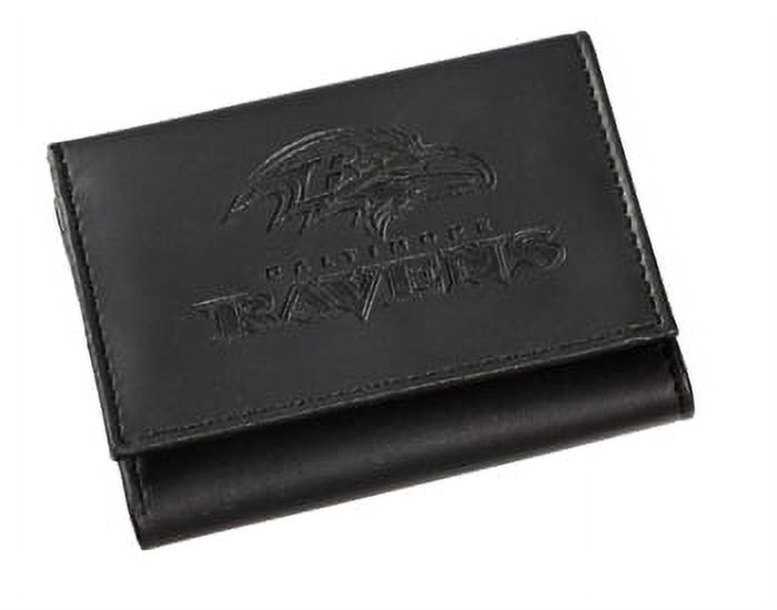Men's Black Baltimore Ravens Hybrid Tri-Fold Wallet - Walmart.com