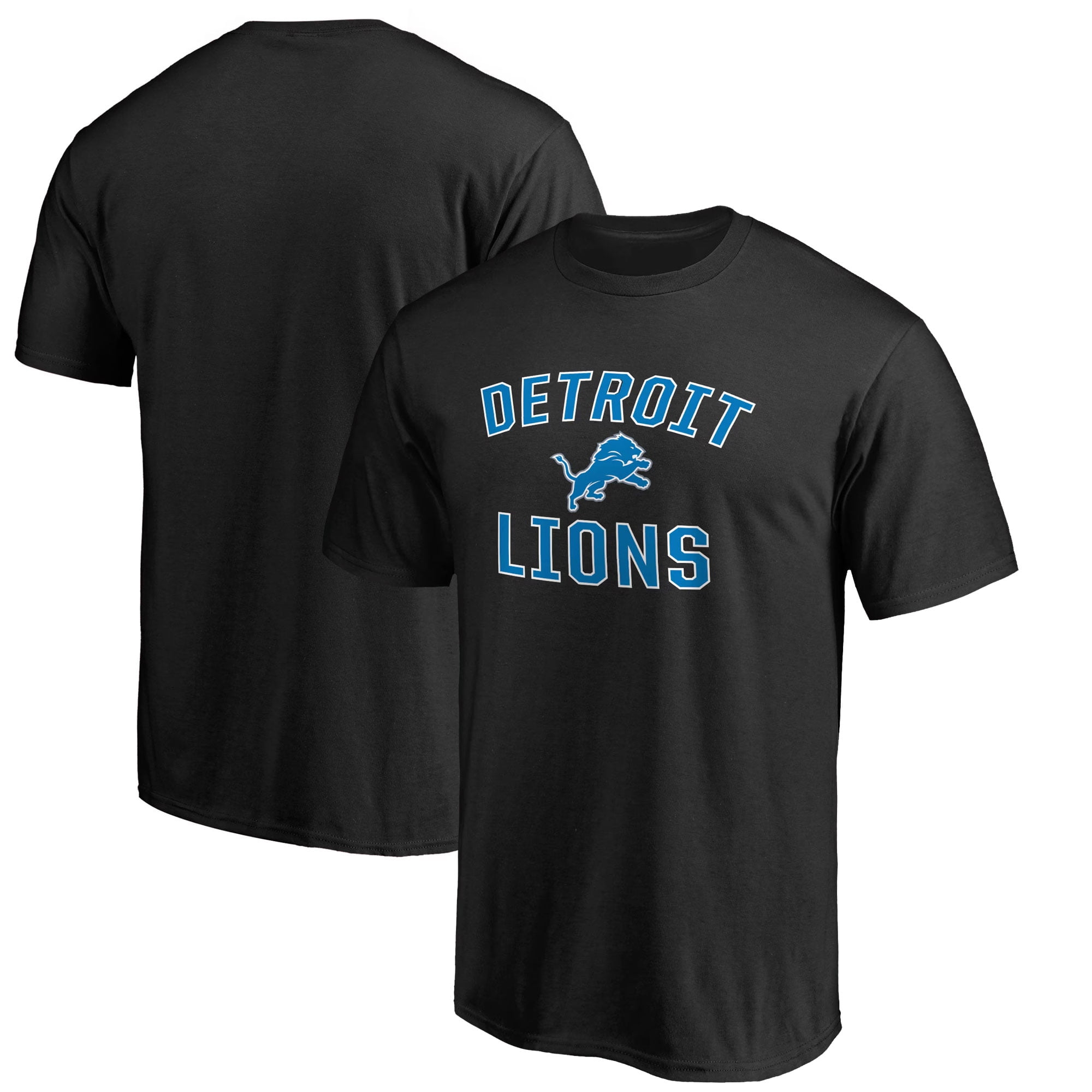 Men's Black Detroit Lions Victory Arch II T-Shirt - Walmart.com