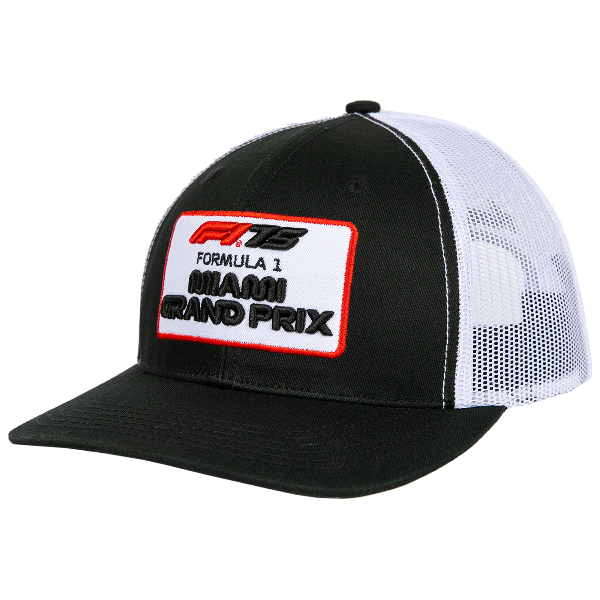 Men's Black F1 2025 Miami Grand Prix Patch Trucker Adjustable Hat ...
