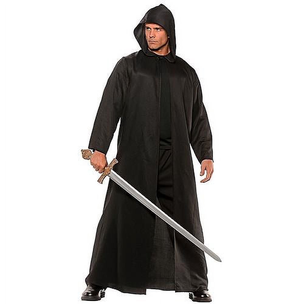 Men's Black Faux Leather Cloak - Walmart.com