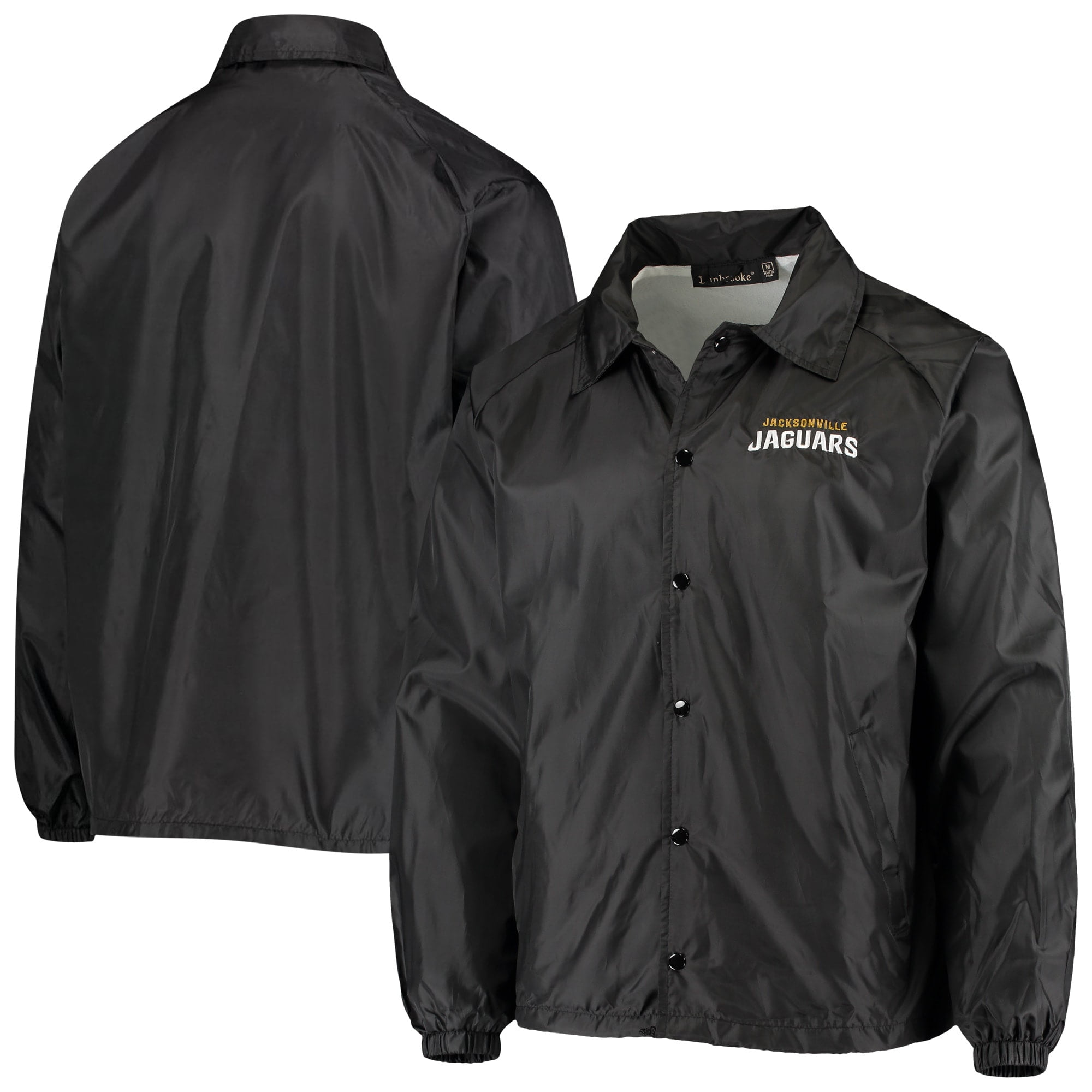 Men's Black Jacksonville Jaguars Coaches Classic Raglan Full-Snap ...
