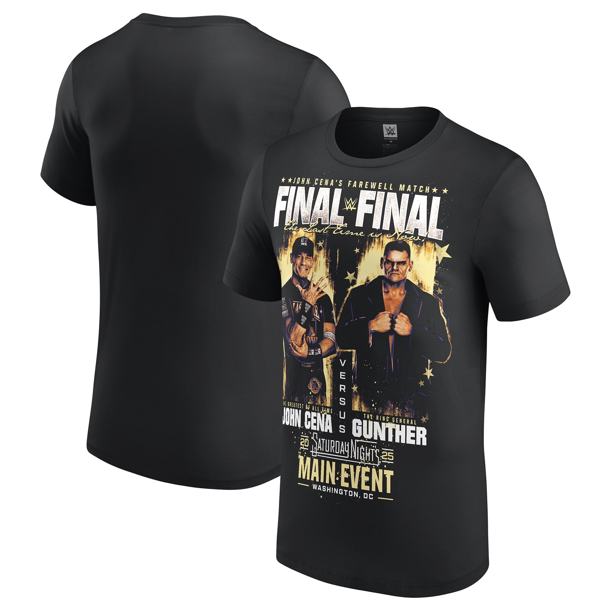 Men's Black John Cena Saturday Night's Main Event Final Match Cena vs ...