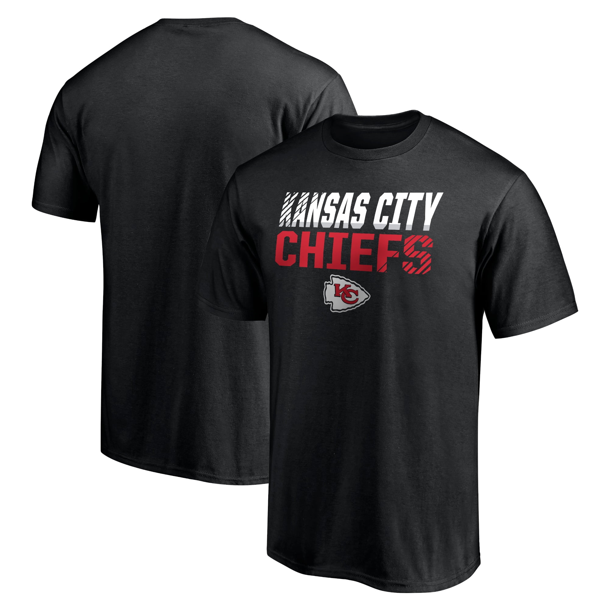 Men's Black Kansas City Chiefs Logo Fade Out T-Shirt - Walmart.com