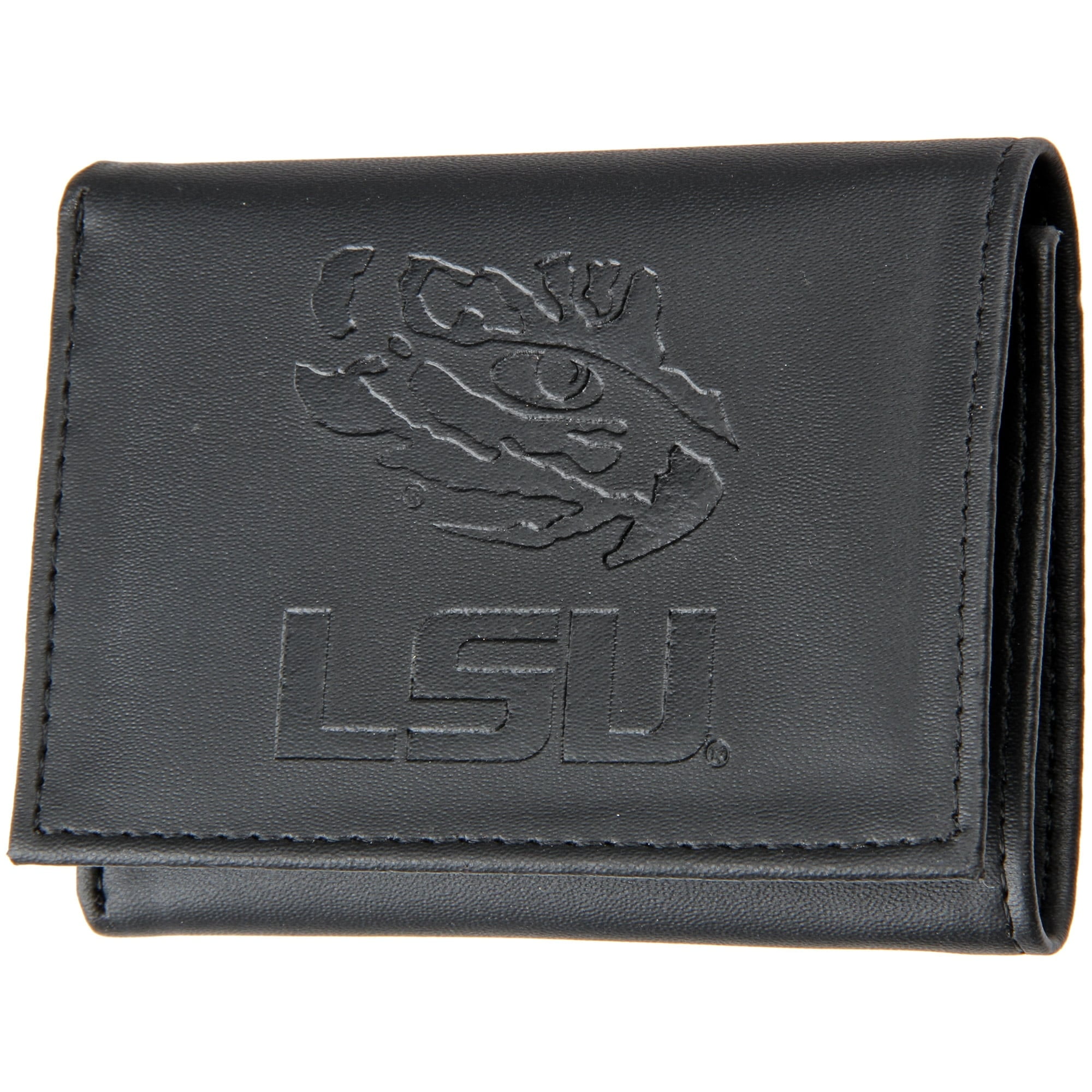 Men's Black LSU Tigers Hybrid Tri-Fold Wallet - Walmart.com