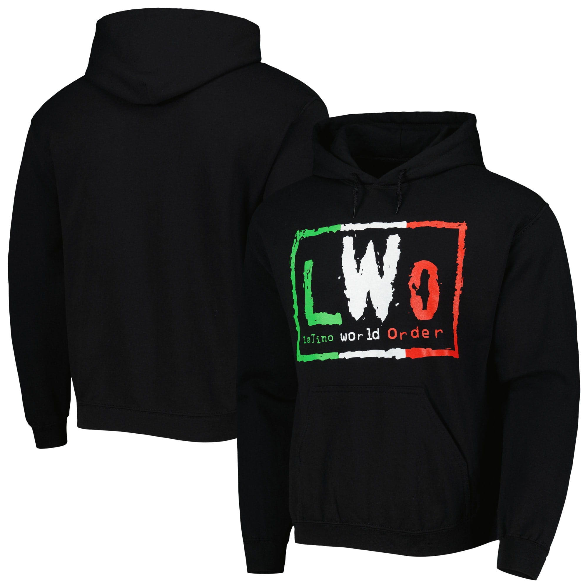 Men's Black LWO Pullover Fleece Hoodie - Walmart.com