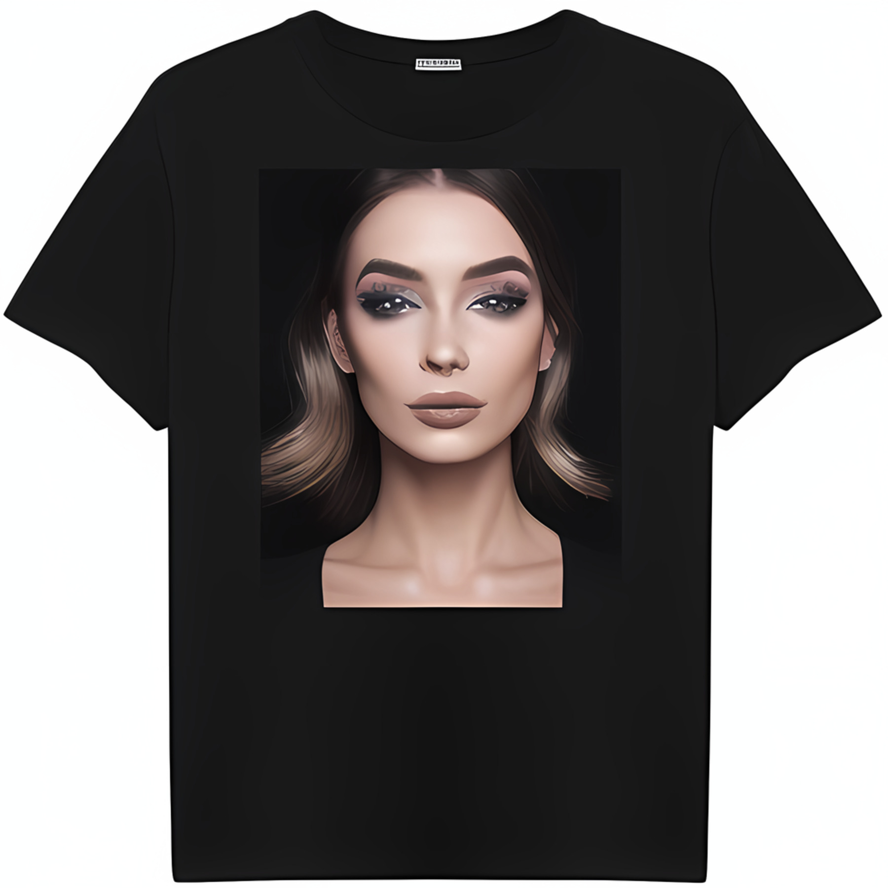 Men's Black Lion Graphic T-Shirt Cartoon Style Design with 'L INDEX ...