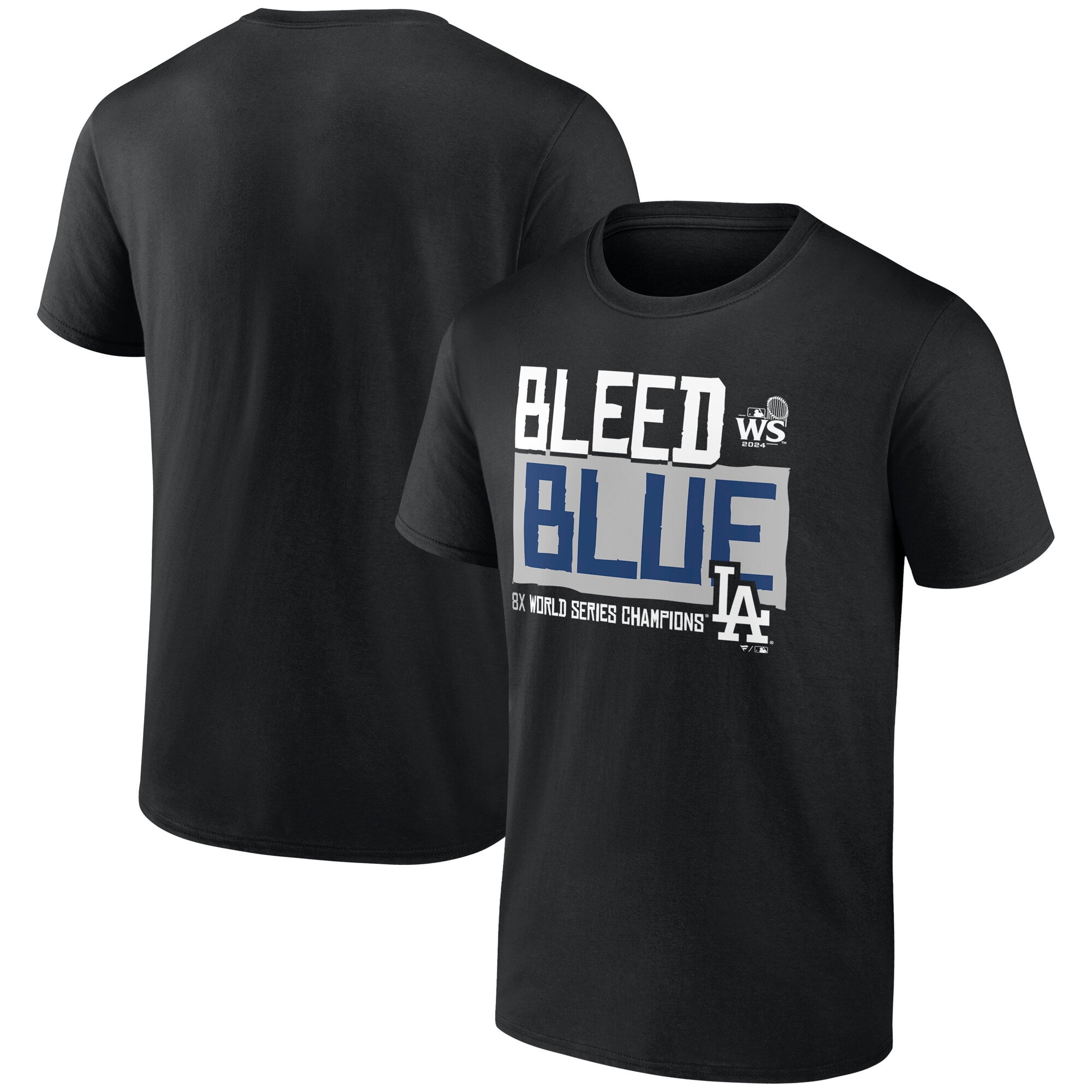 Men's Black Los Angeles Dodgers 2024 World Series Champions Bleed Blue ...