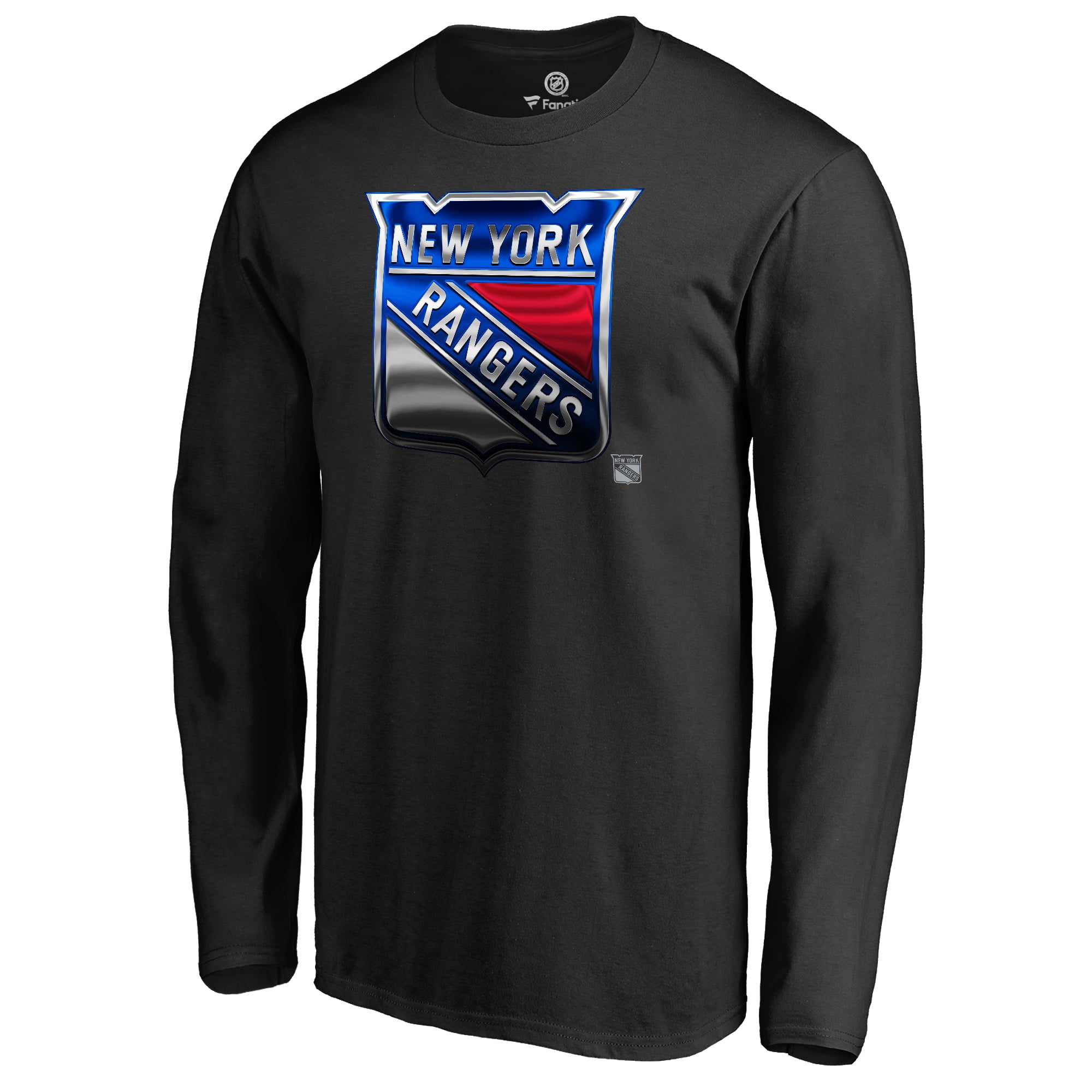 Men's Black New York Rangers Midnight Mascot Long Sleeve T-Shirt ...