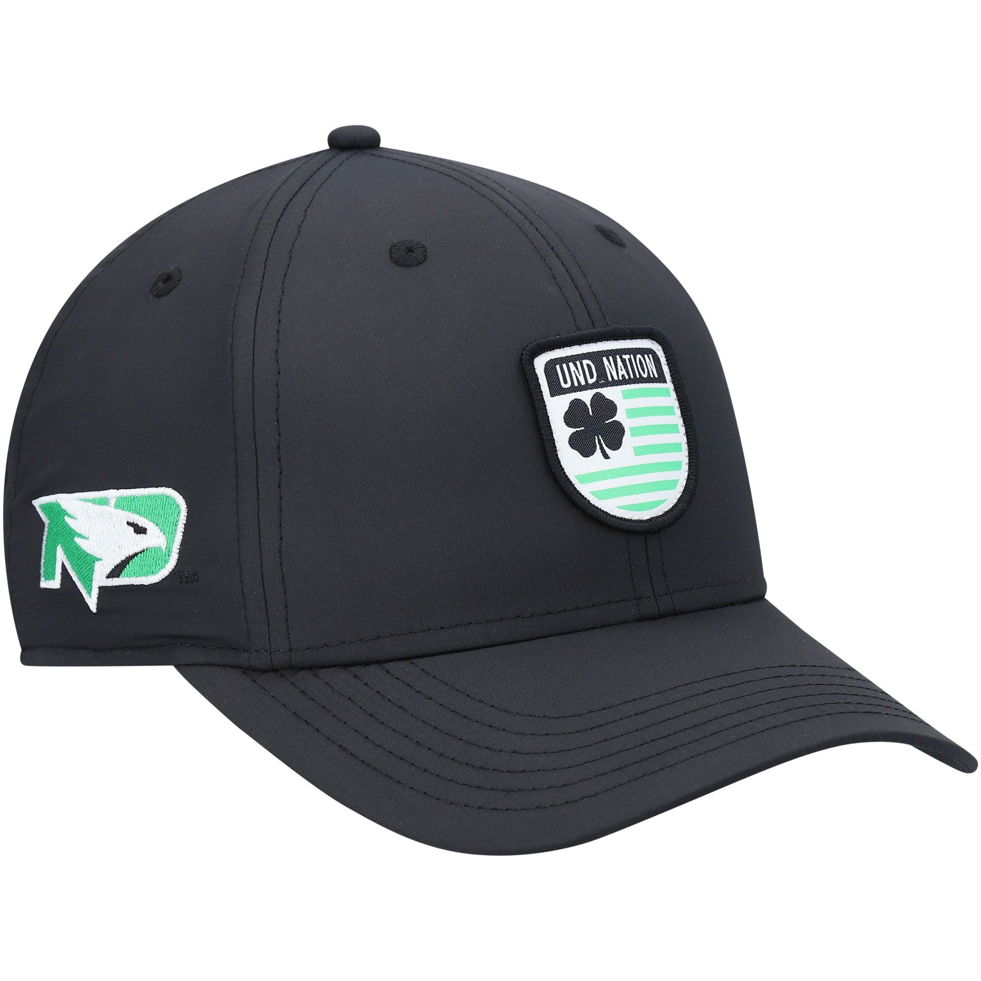 Men's Black North Dakota Nation Shield Snapback Hat - Walmart.com