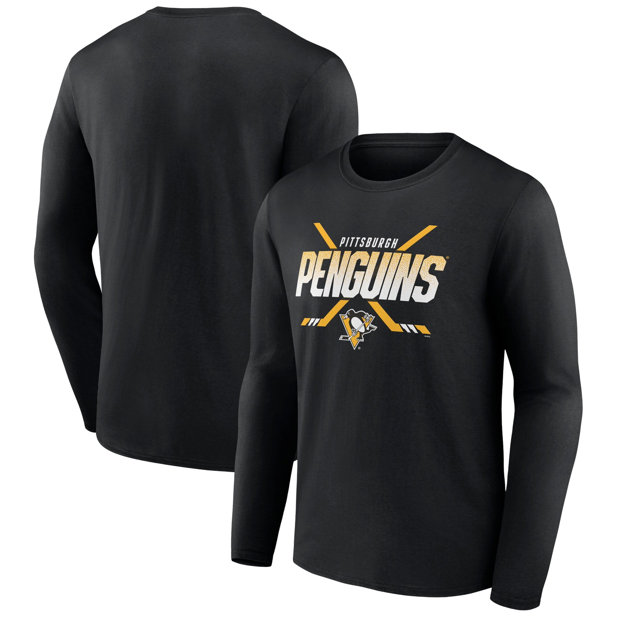 Fanatics Branded Men's Pittsburgh Penguins Covert Long Sleeve T-Shirt ...