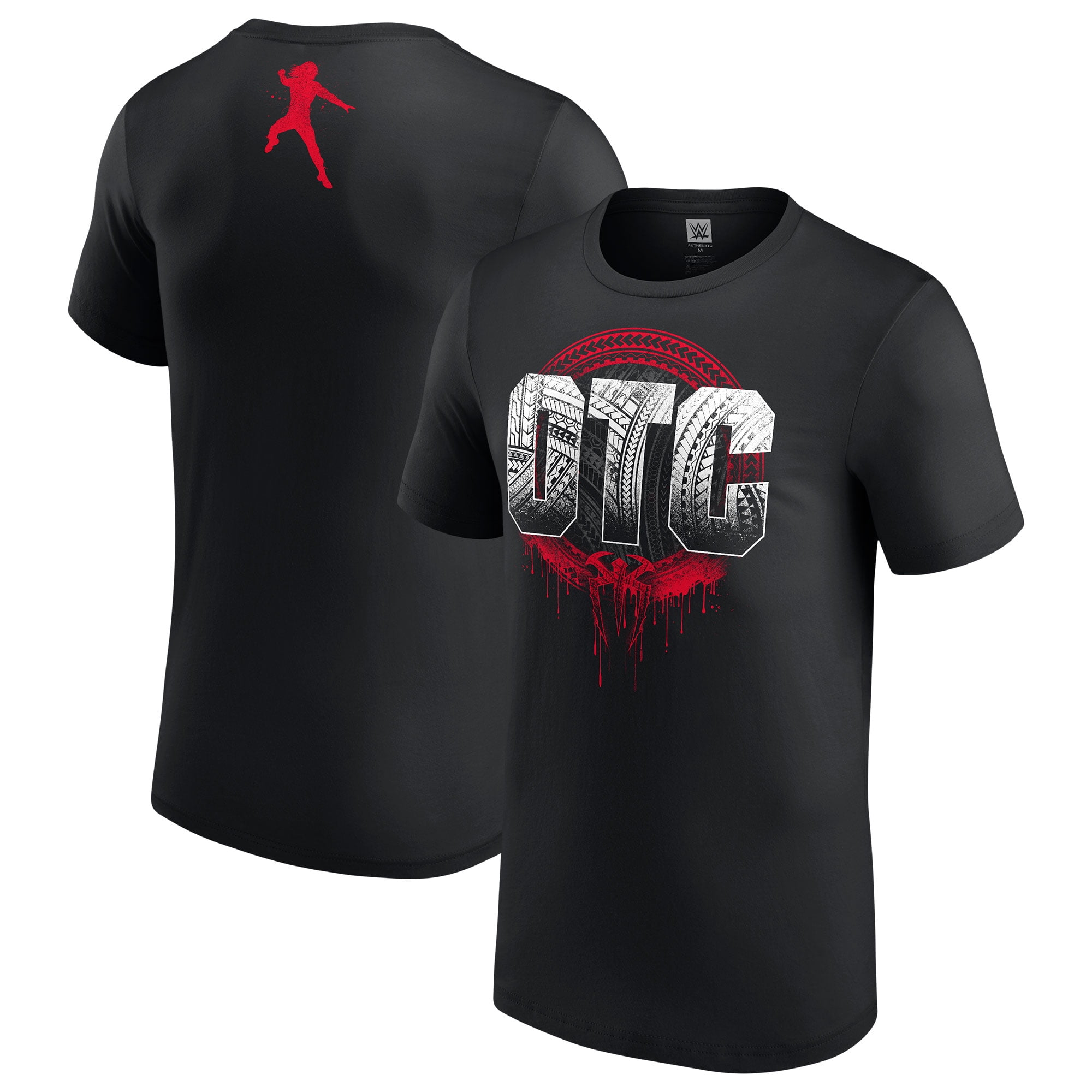 Men's Black Roman Reigns OTC T-Shirt - Walmart.com