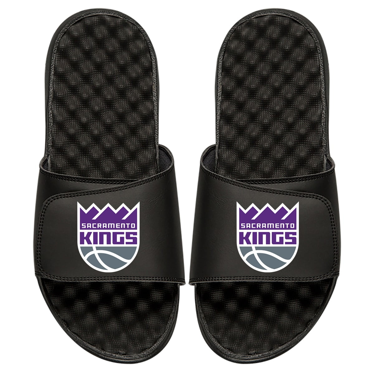 Men's Black Sacramento Kings Primary iSlide Sandals - Walmart.com