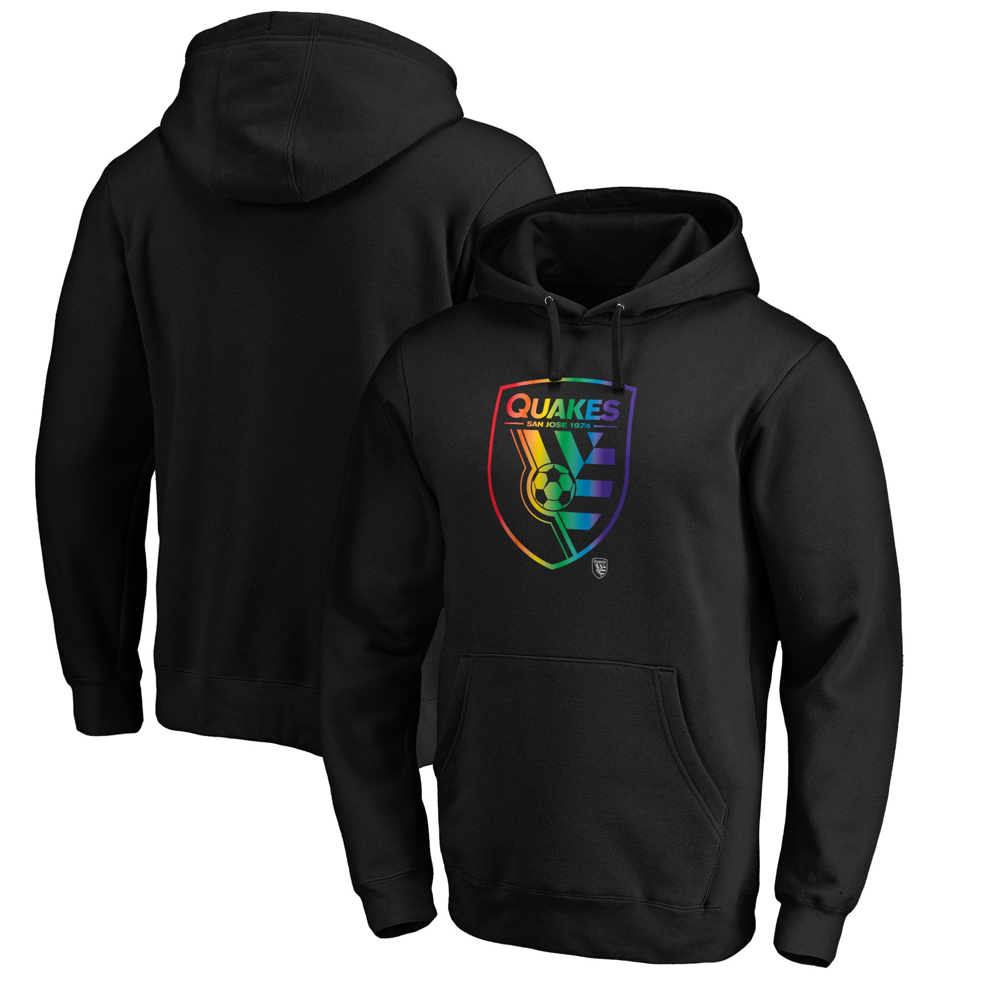 Men's Black San Jose Earthquakes Team Pride Logo Pullover Hoodie ...