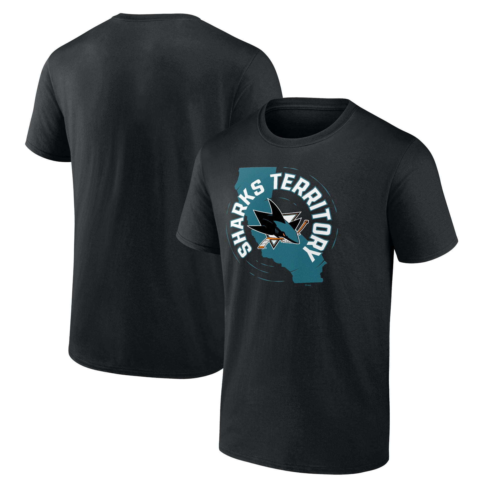 Men's Black San Jose Sharks Shout Out T-Shirt - Walmart.com