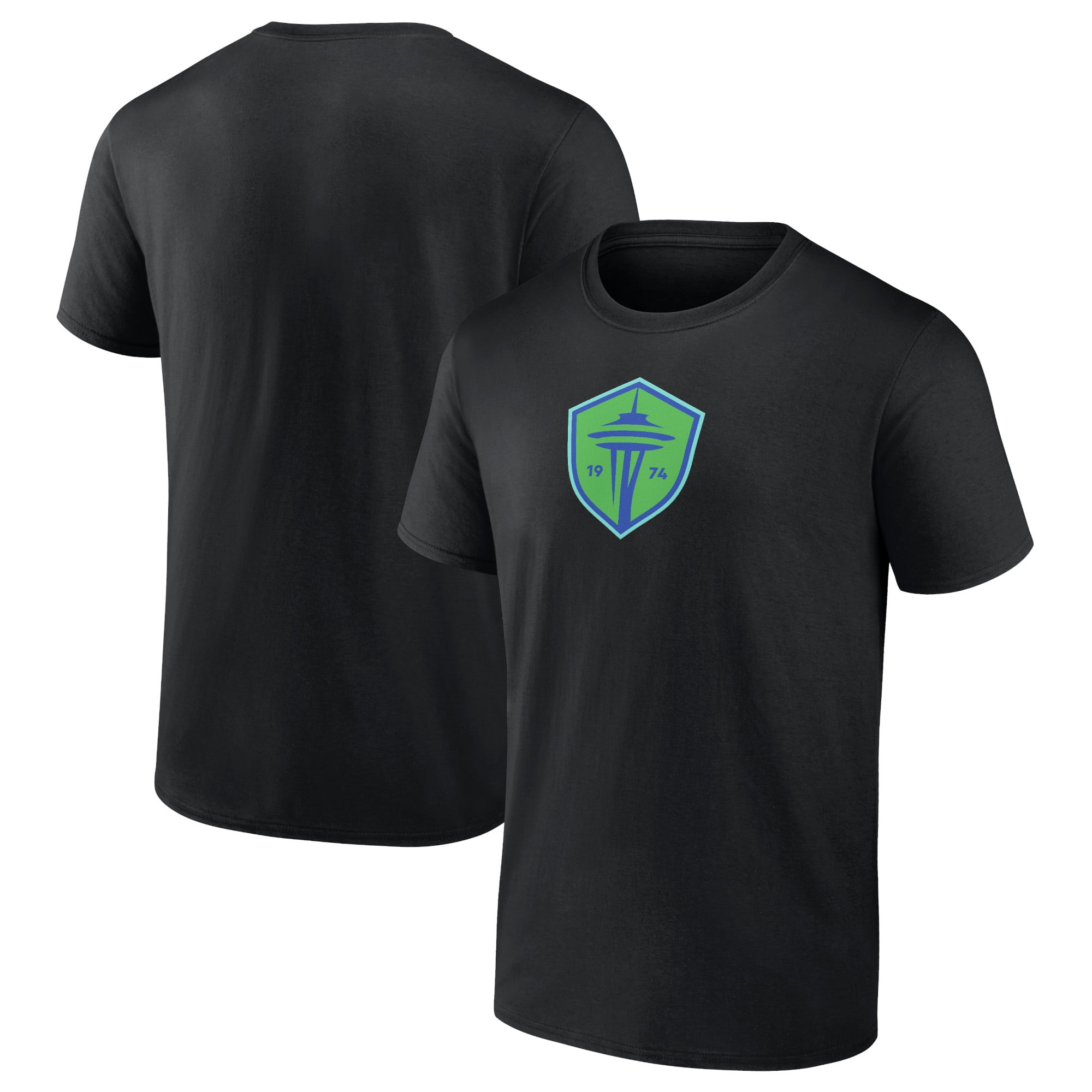 Men's Black Seattle Sounders FC Official Logo T-Shirt - Walmart.com
