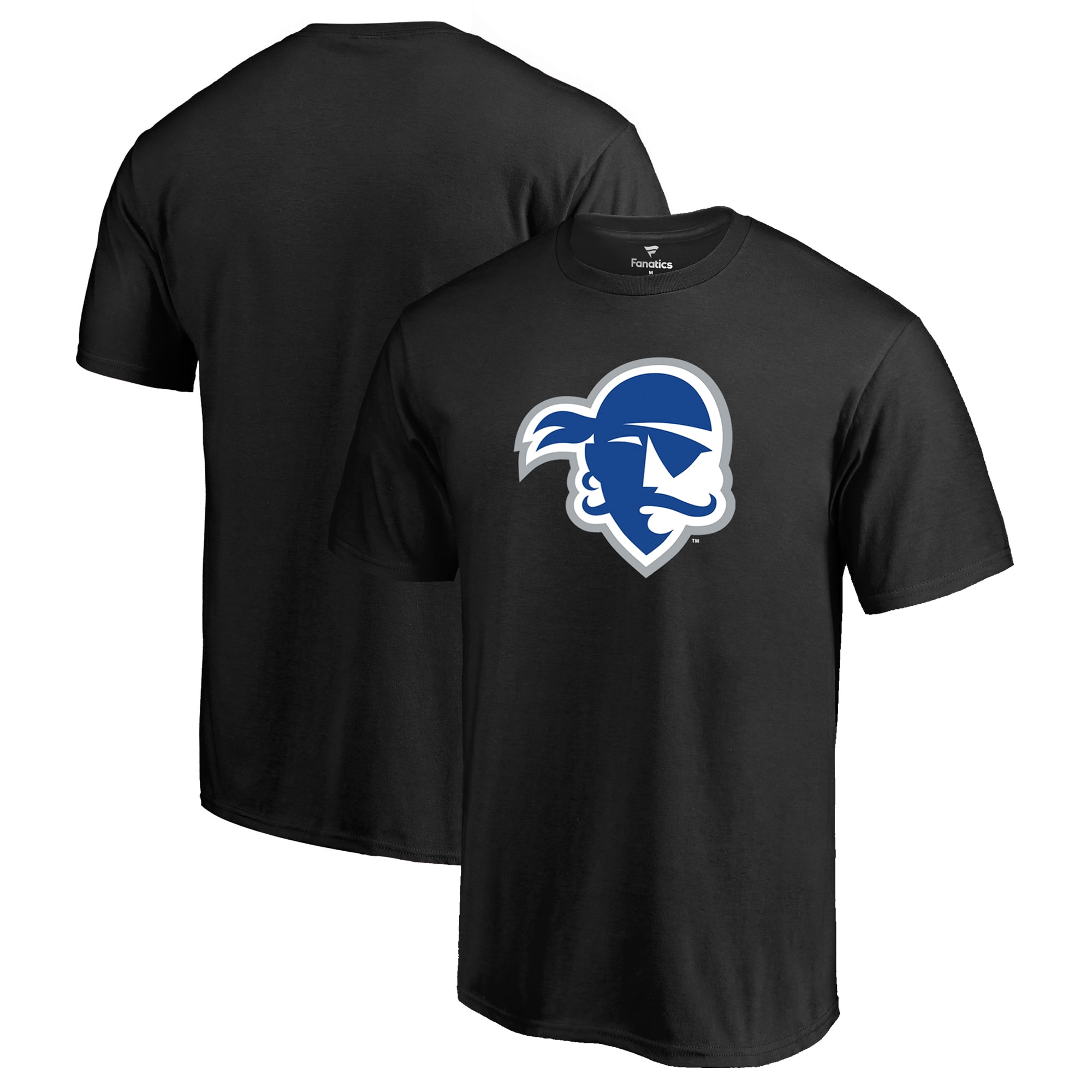 Men's Black Seton Hall Pirates Primary Logo T-Shirt - Walmart.com