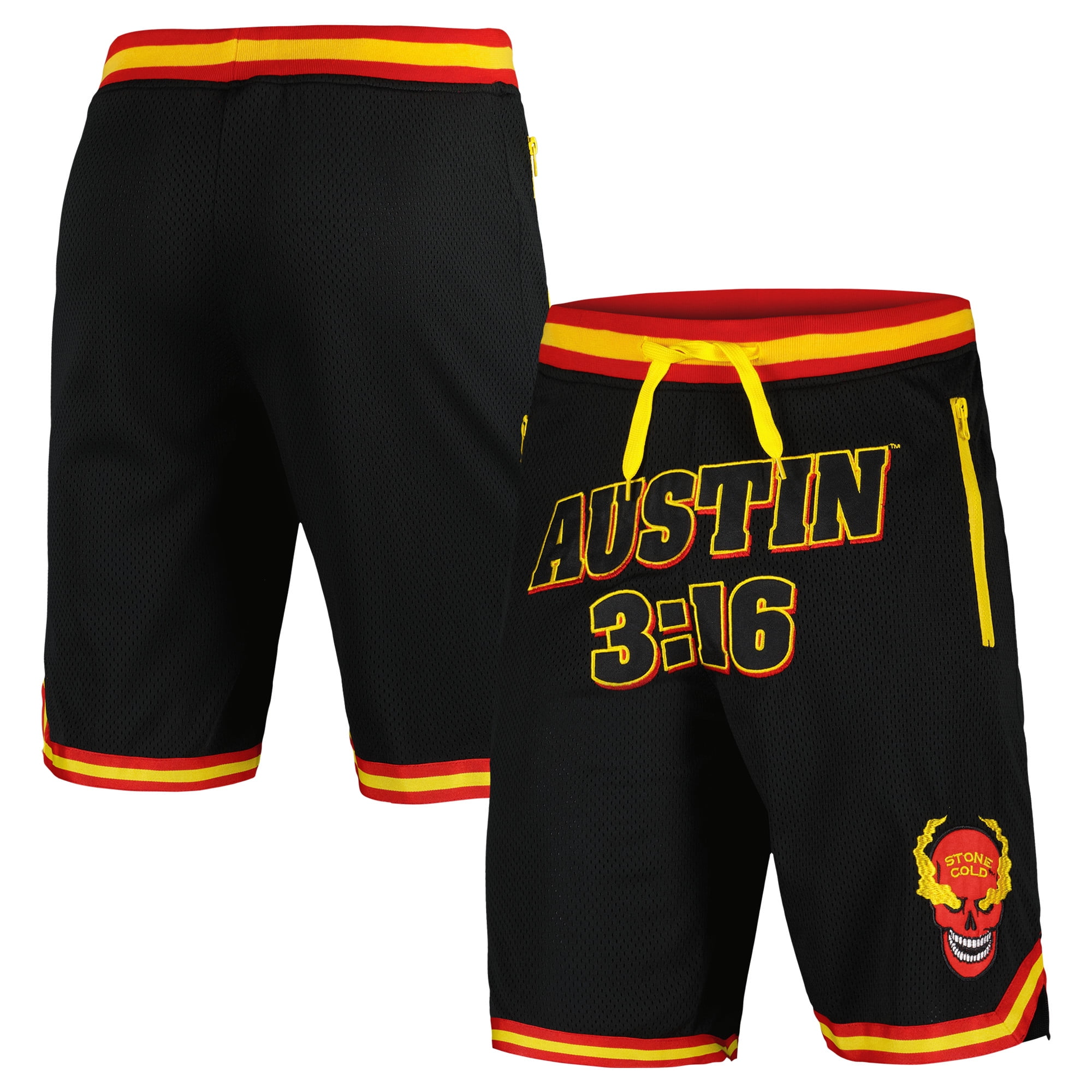 Men's Black "Stone Cold" Steve Austin 3:16 Shorts - Walmart.com