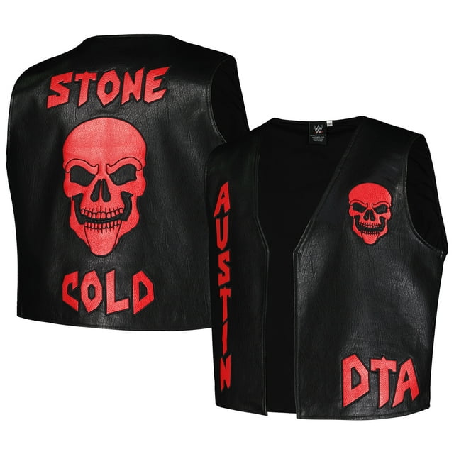 Men's Black "Stone Cold" Steve Austin DTA Replica Vest - Walmart.com