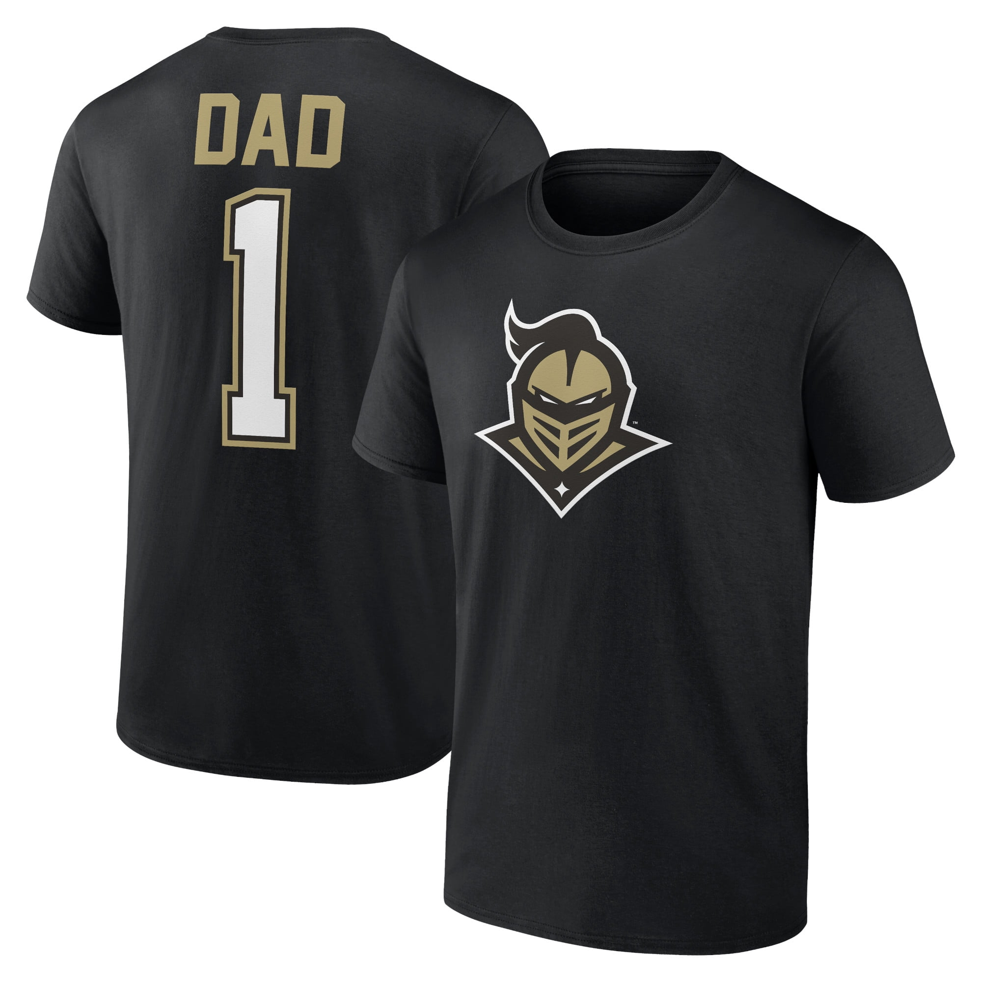 Men's Black UCF Knights Father's Day #1 Dad T-Shirt - Walmart.com