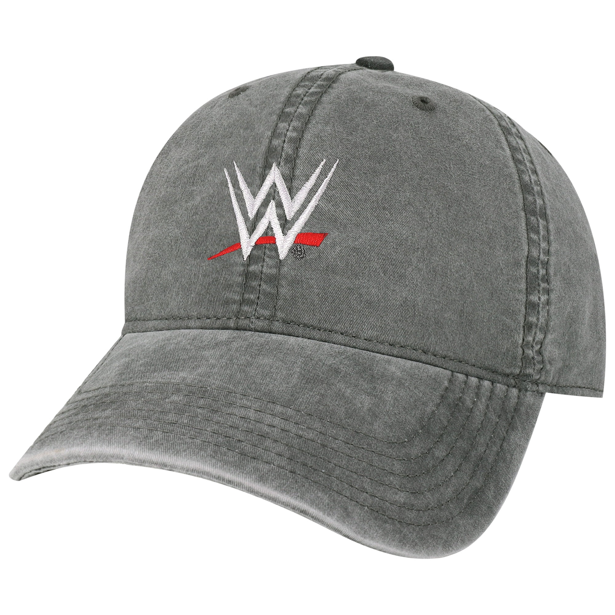 Men's Black WWE Logo Cinder Adjustable Hat - Walmart.com