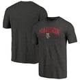 Men's Black Wisconsin Badgers Arched City Tri-Blend T-Shirt - Walmart.com