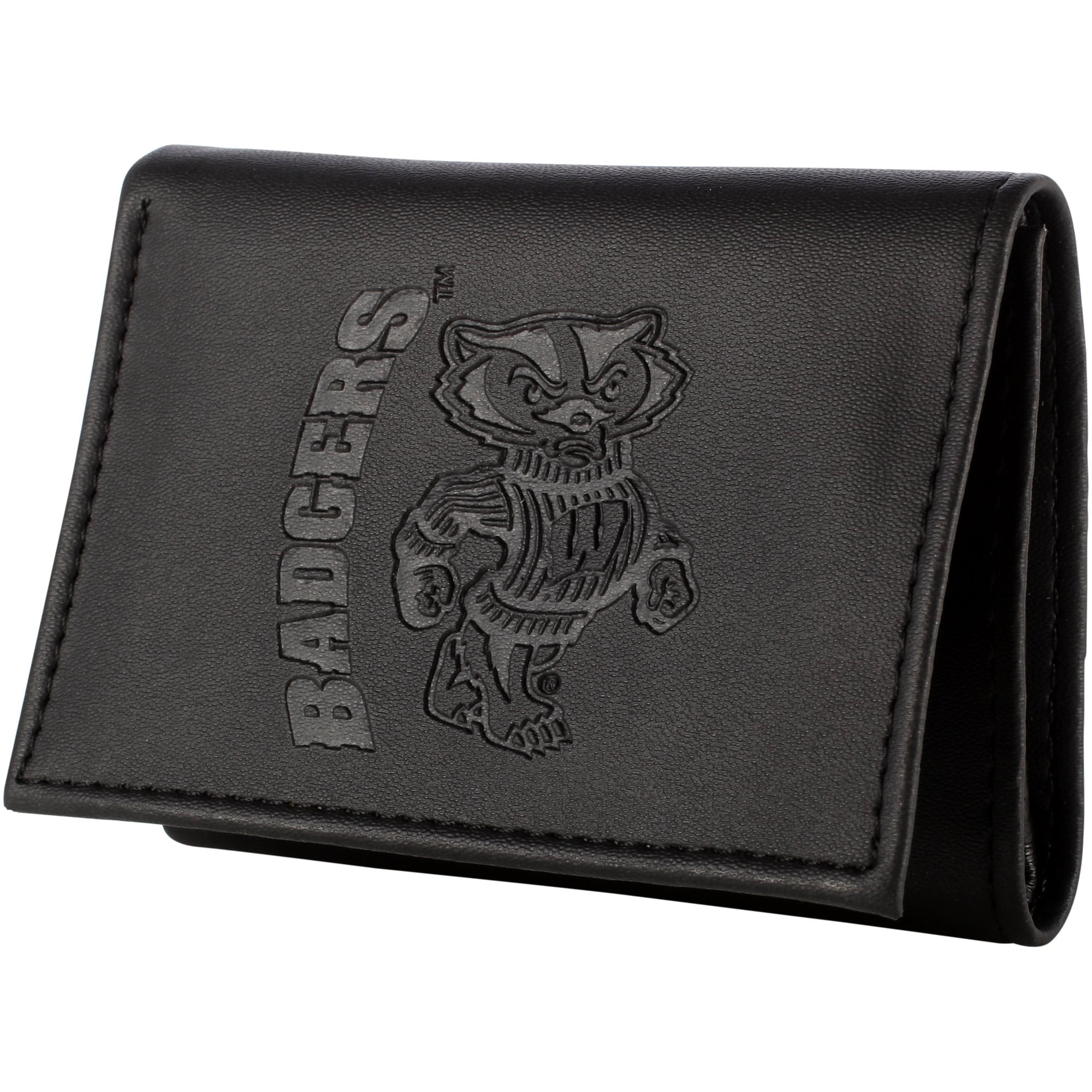 Men's Black Wisconsin Badgers Hybrid Tri-Fold Wallet - Walmart.com