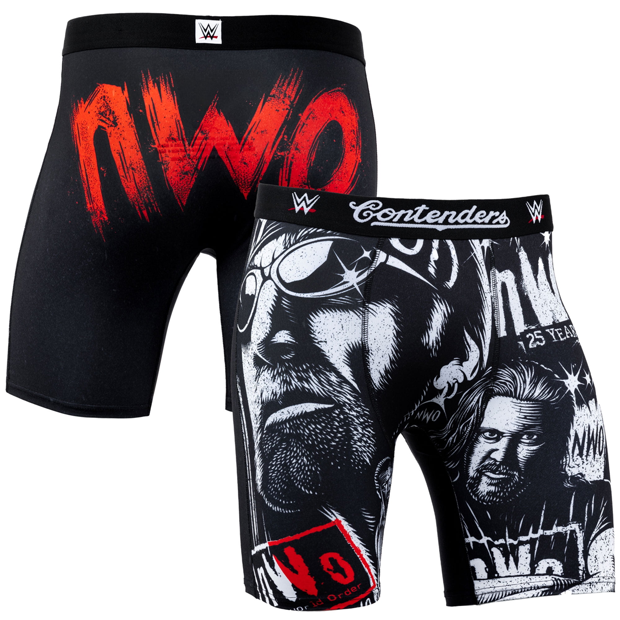 Men's Black nWo Contenders Boxer Briefs - Walmart.com