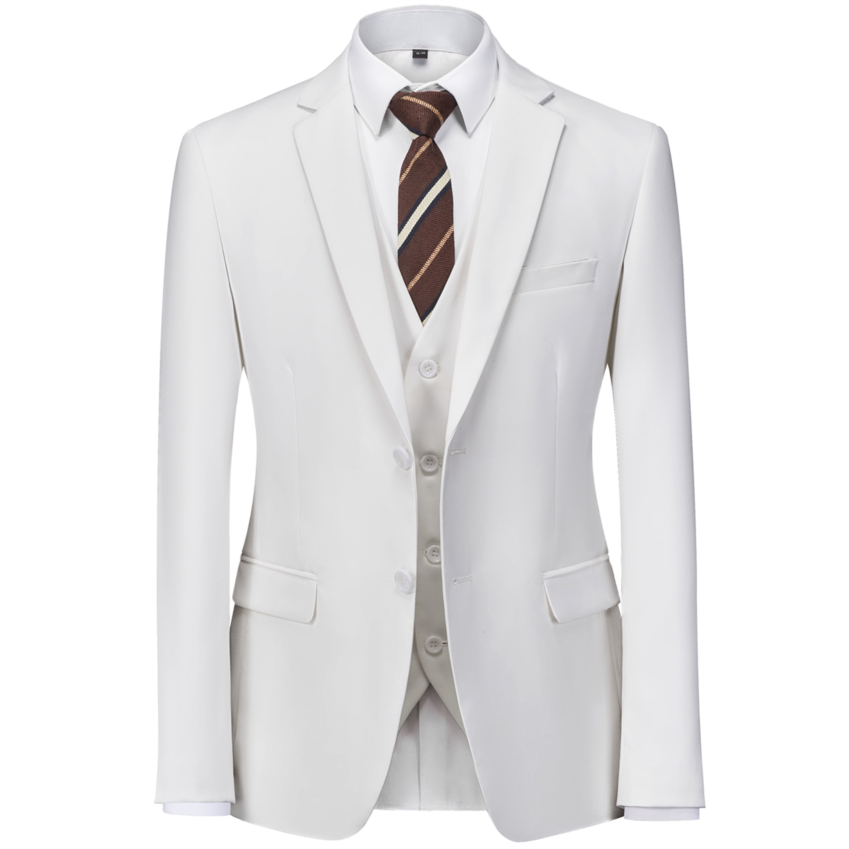 Men's Blazer Business Slim Official Solid Color Groom Dress Coat High ...