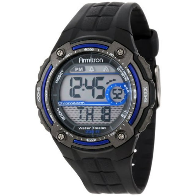 Men's Blue and Gray Digital Chronograph Sport Watch - Walmart.com
