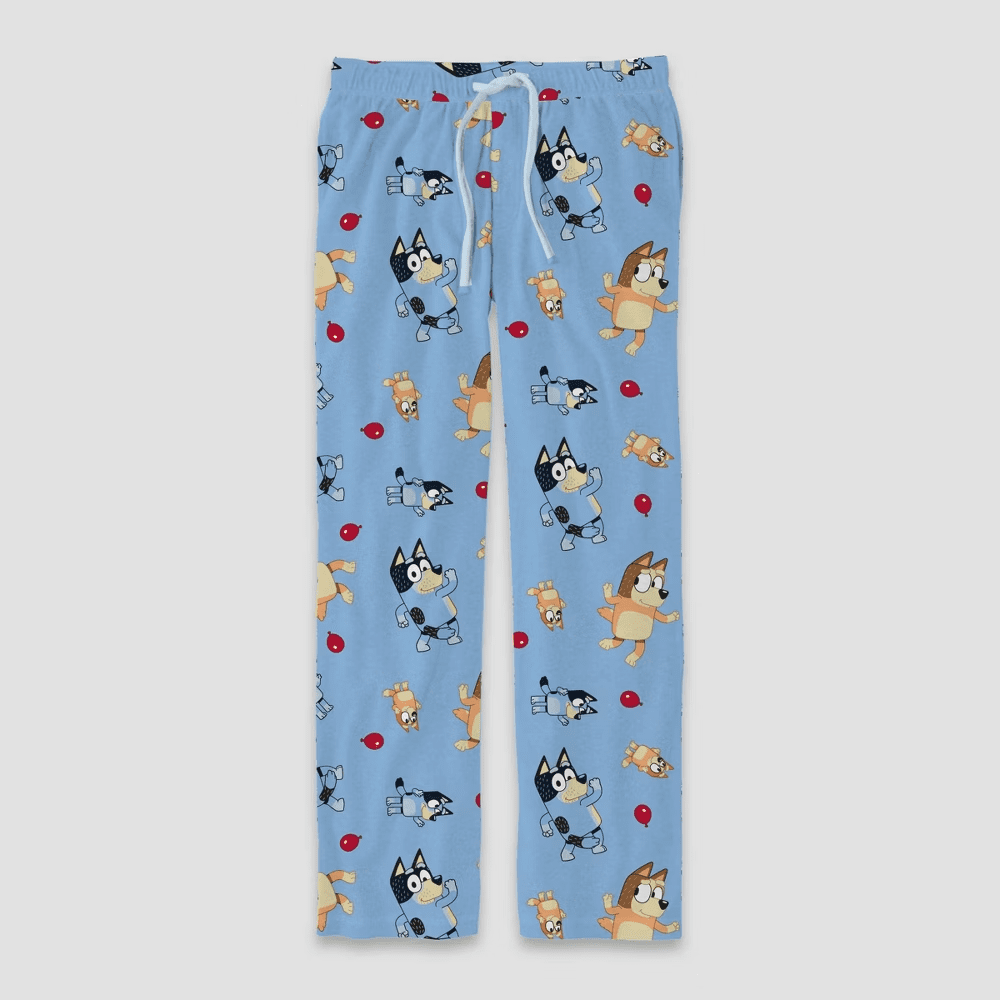 Men's Bluey Knit Pajama Pants - Light Blue, Medium - Walmart.com
