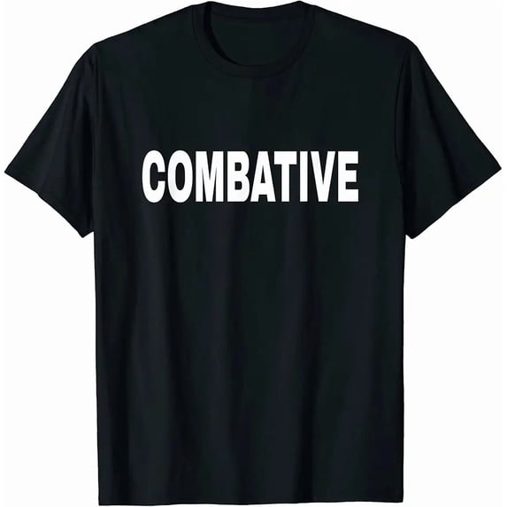 Men's Bold Graphic Combative Text T-Shirt - Walmart.com