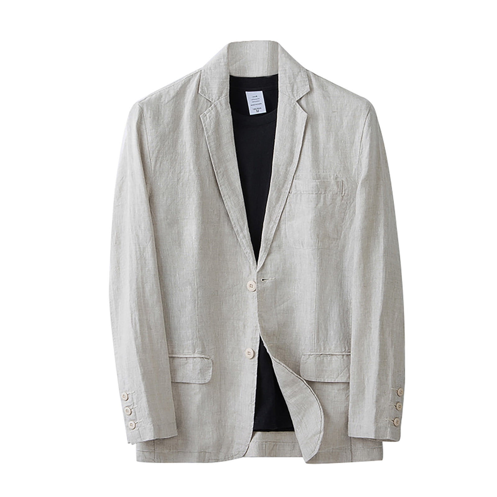 Youmylove Men's Bomber Jacket Casual Slim Fit Linen Lightweight 2 ...