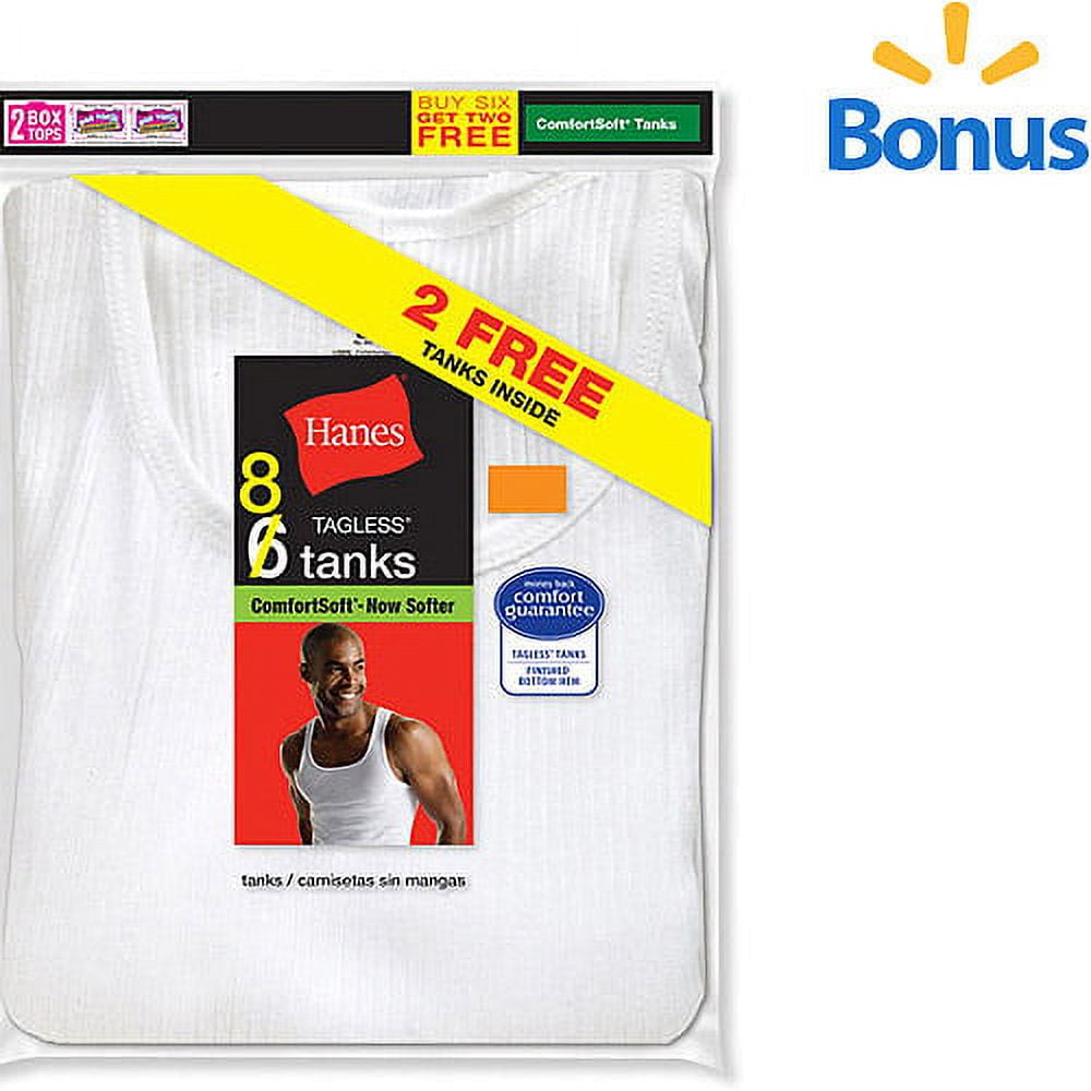 Men's Bonus Packs White Comfortsof - Walmart.com
