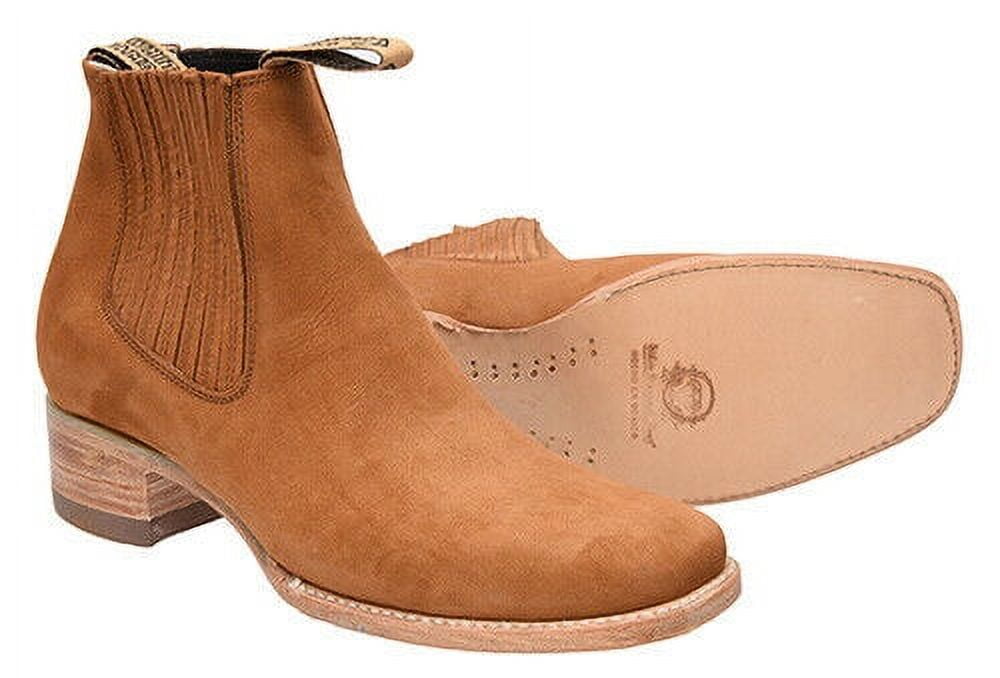 Men's Boots Ancke Leather Suede Tabaco Rodeo Western Cowboys Boots ...