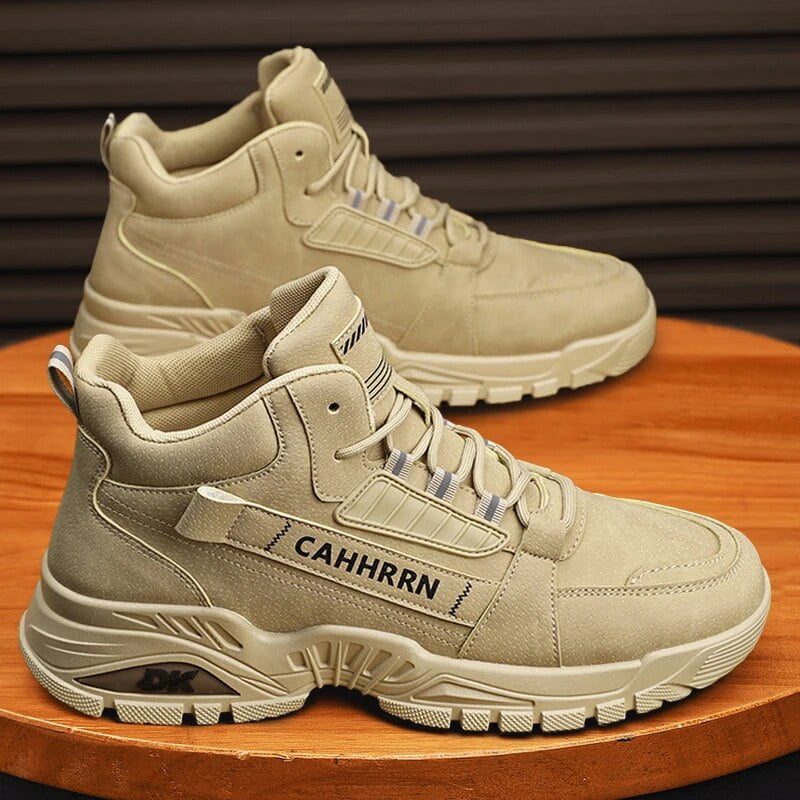 Men's Boots Casual Winter Shoes High Top Luxury Ankle Leather Platform ...