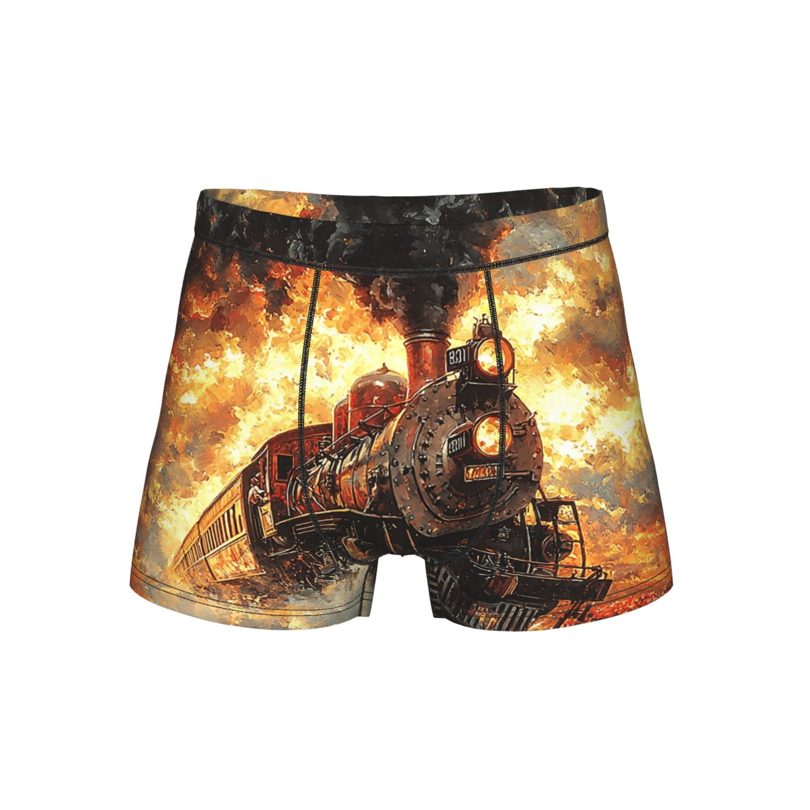 Men's Boxer Brief Underwear Breathable Comfort Stretch, Retro Steam ...