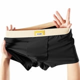 Men's Boxer Briefs - Black, Size L - Nylon Spandex, Stretchy ...