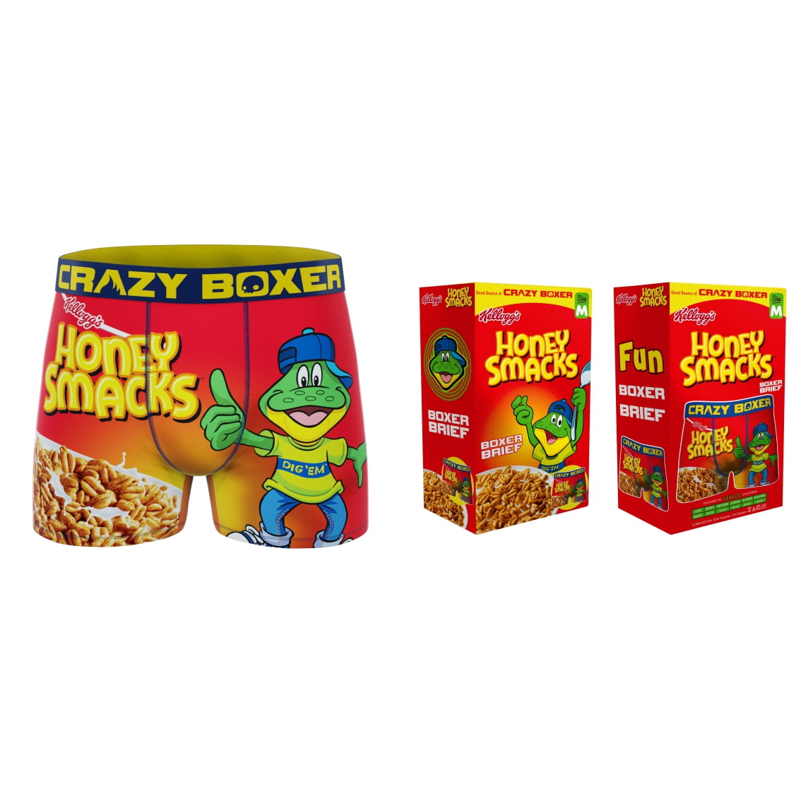 Men's Boxer Briefs - KELLOGGS - Kelloggs HONEY SMACK CEREAL BOX ...