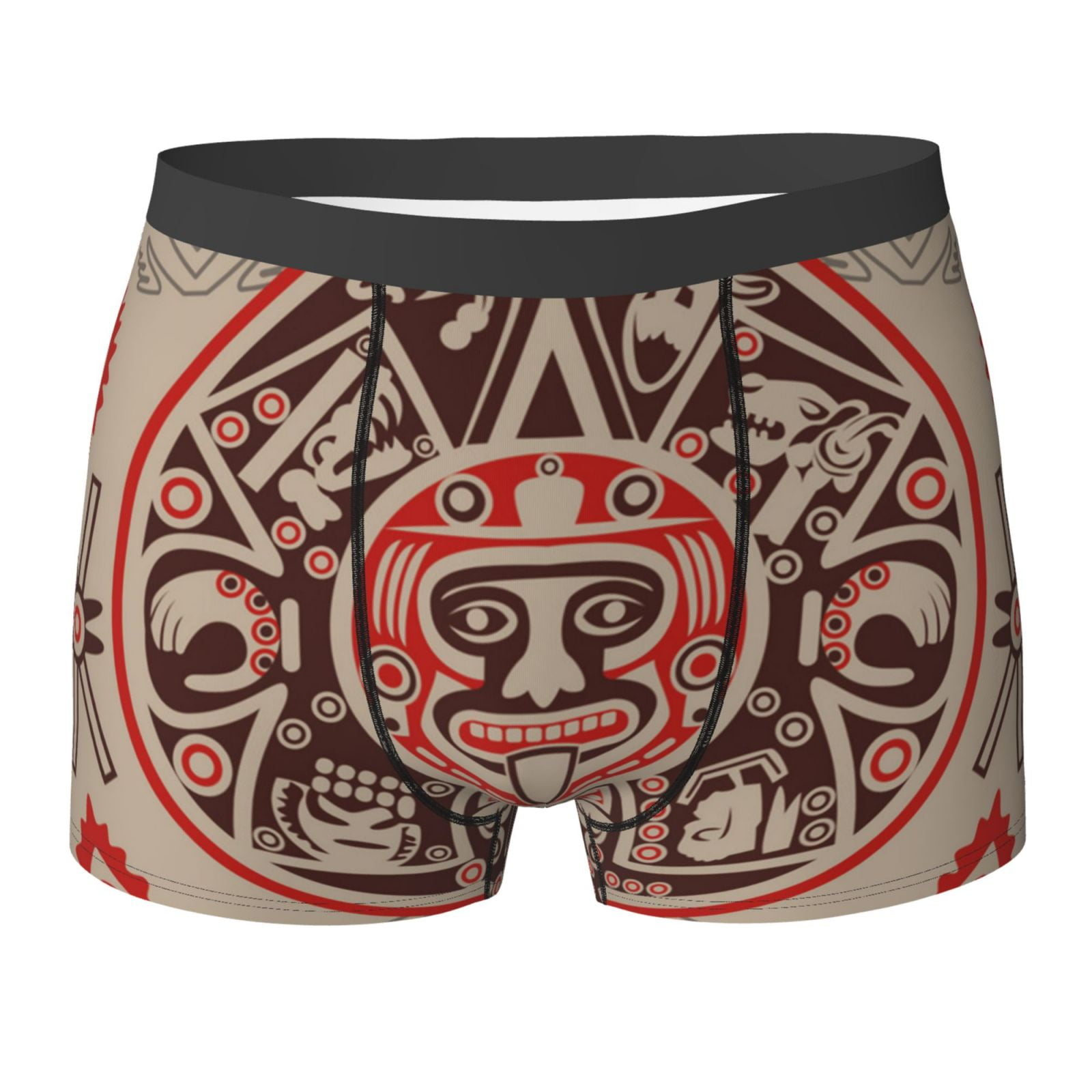 Men's Boxer Briefs No Ride-up Comfortable Soft Underwear, Aztec Ancient ...