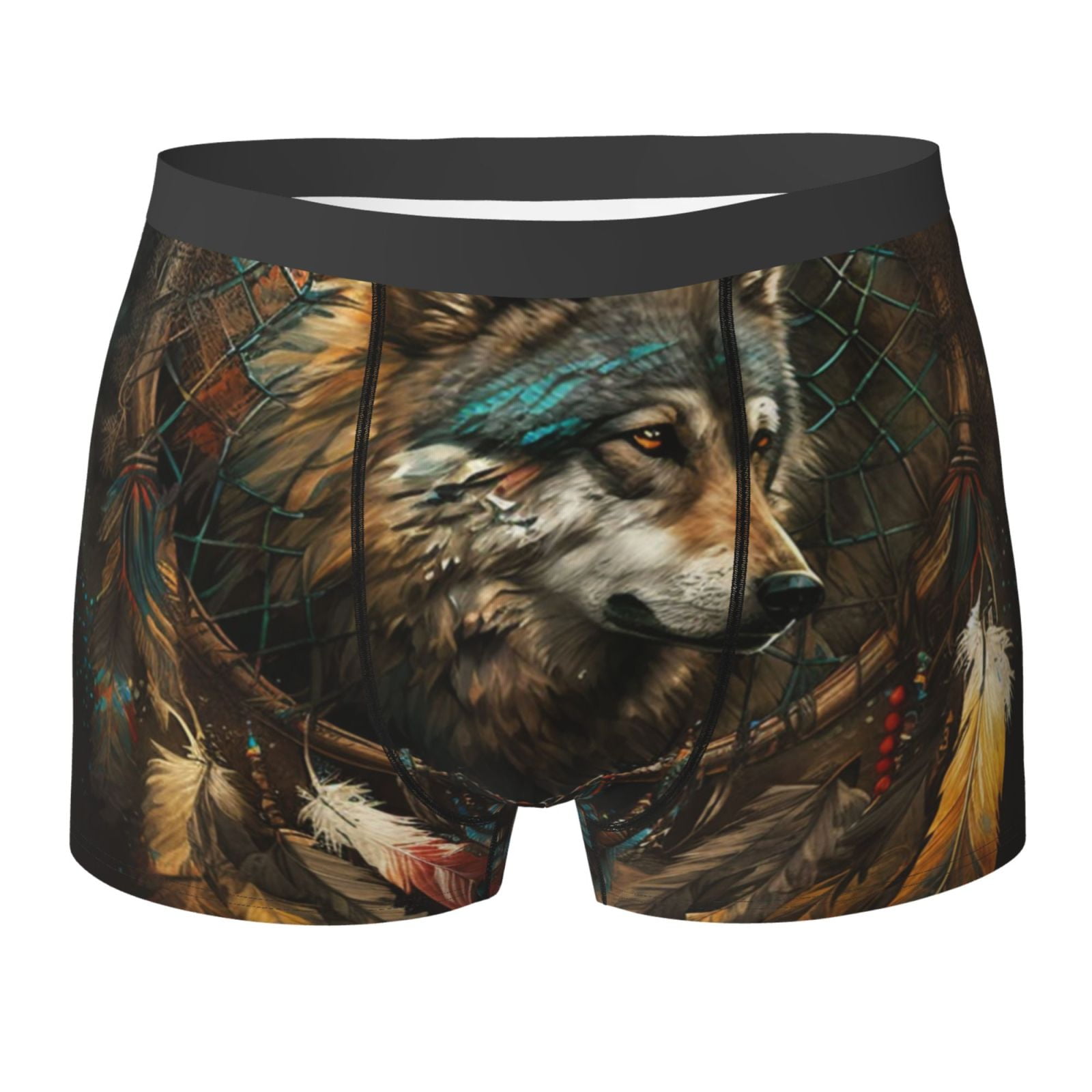 Men's Boxer Briefs No Ride-up Comfortable Soft Underwear, Indian Dream ...