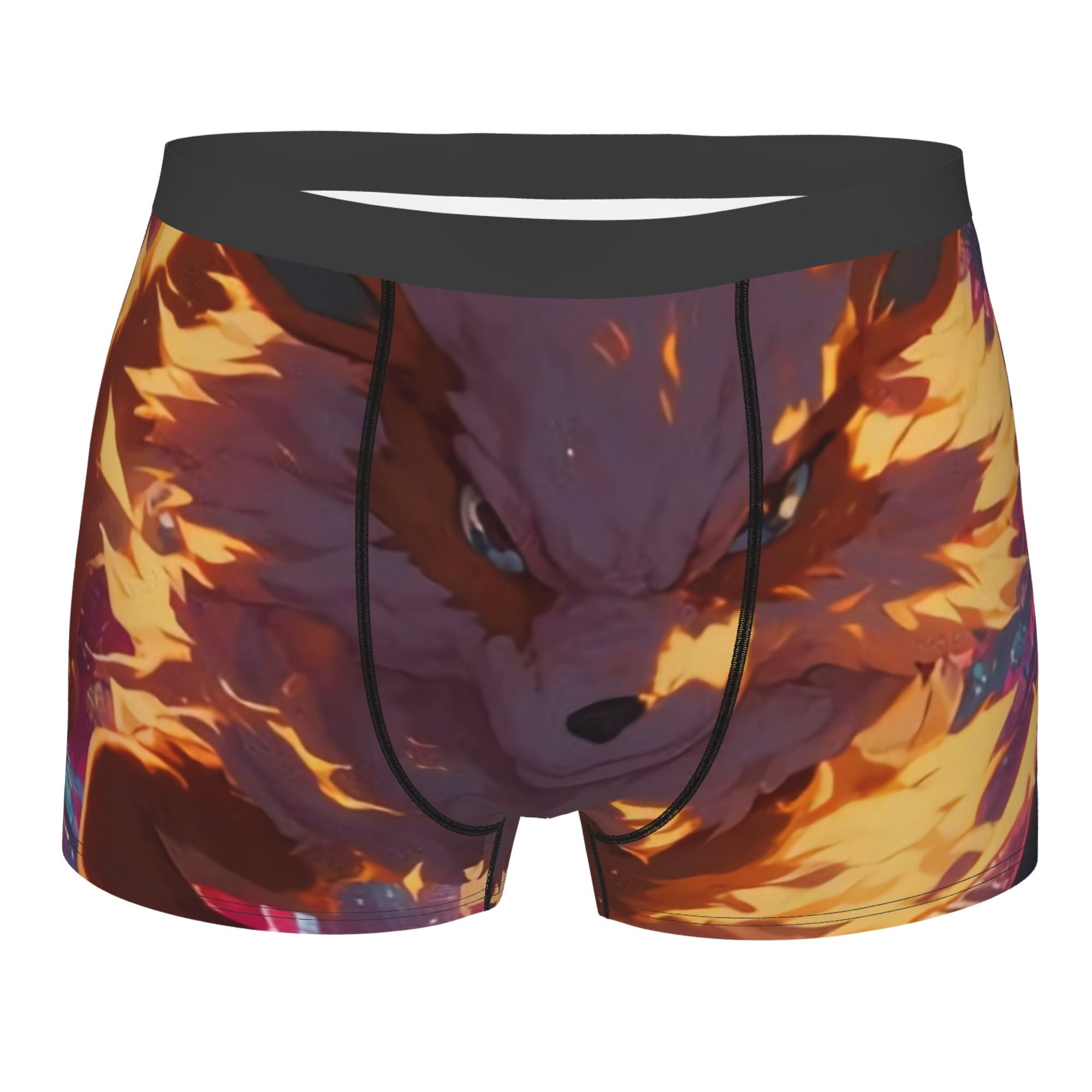 Men's Boxer Briefs,Pokémon-Pikachu Flareon Boxer Briefs,Soft and ...