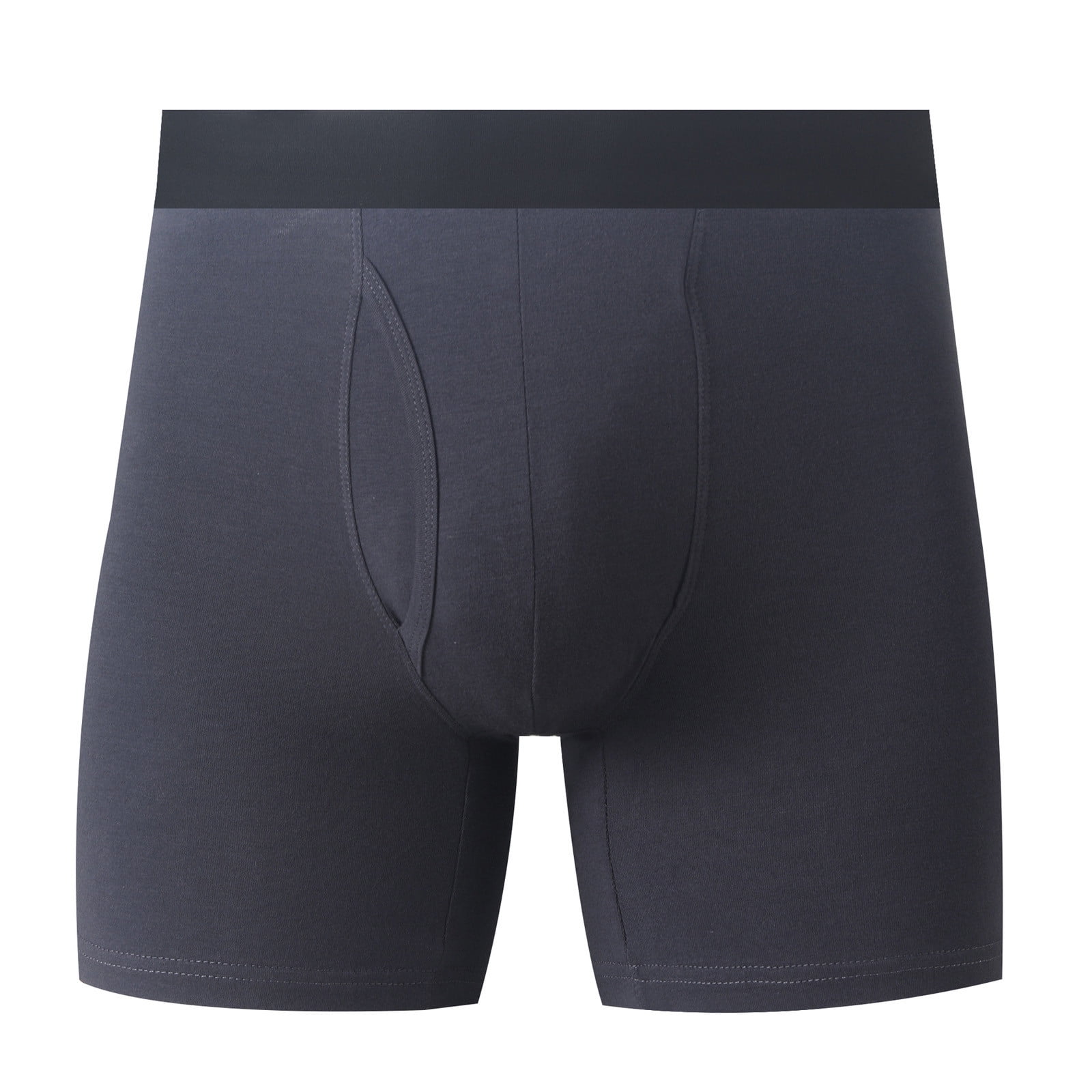 Men's Boxer Briefs Soft and Breathable Cotton Open Fly Underwear ...