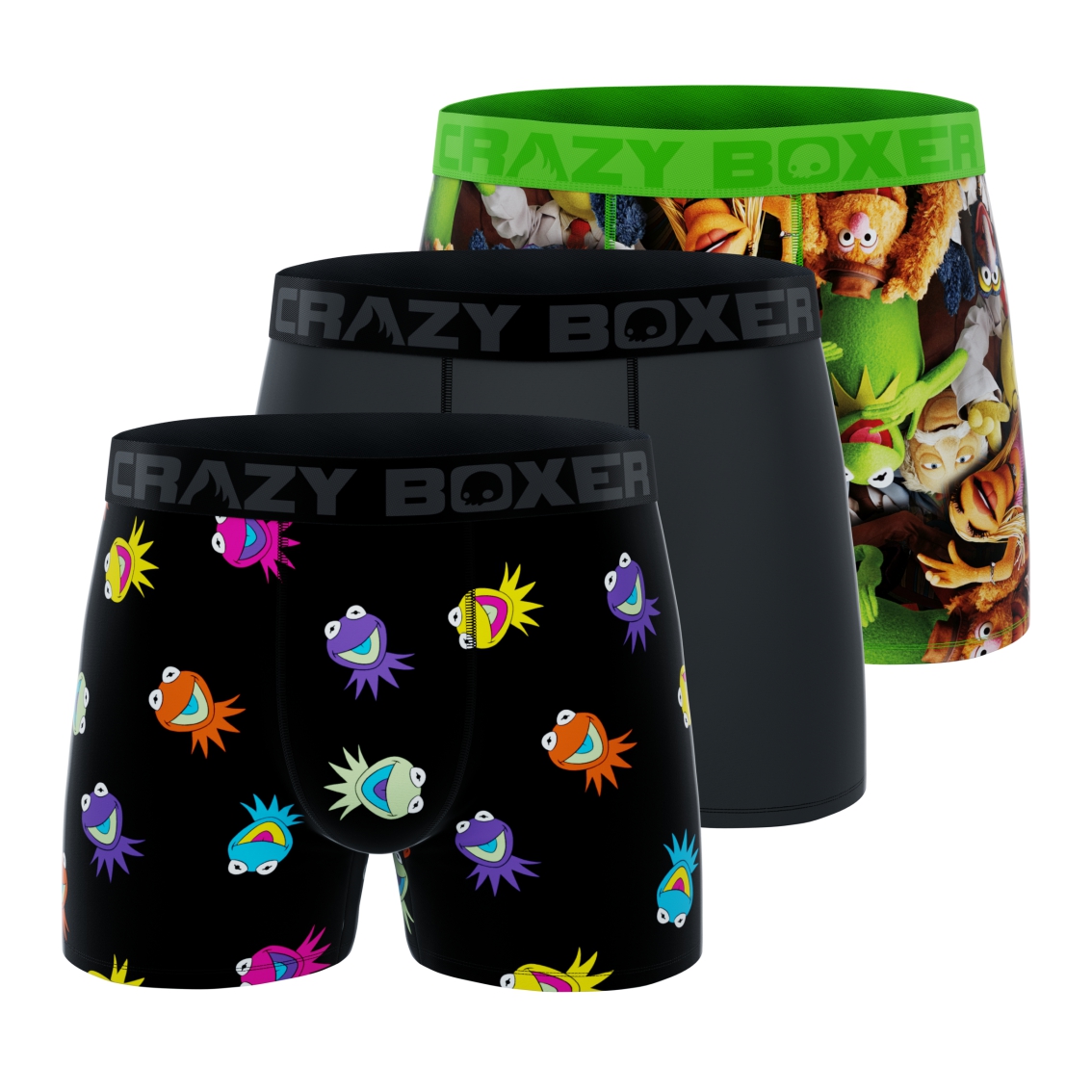 Men's Boxer Briefs - The Muppets Show group + Kermit + Grey - Walmart.com