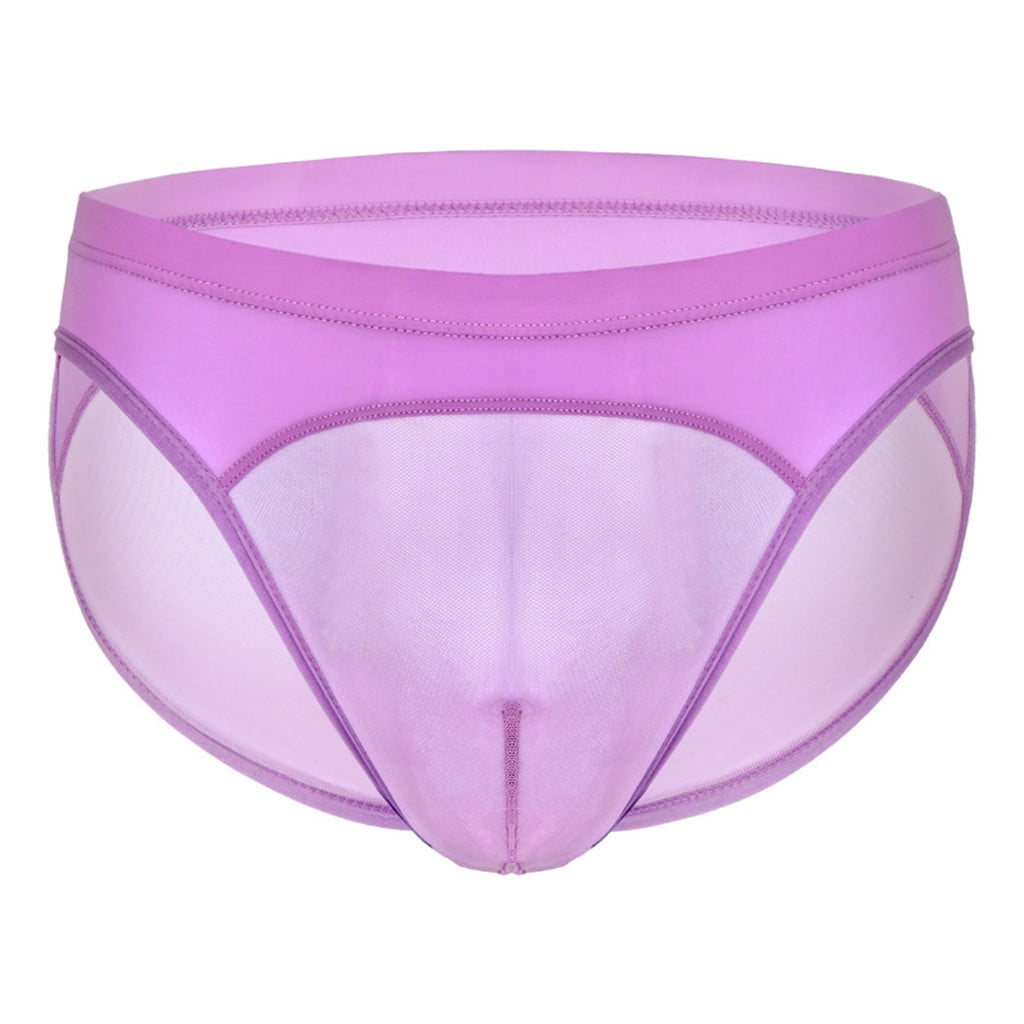 Men’s Boxer Briefs Underwear for Men Thin Mesh Translucent Simple And ...
