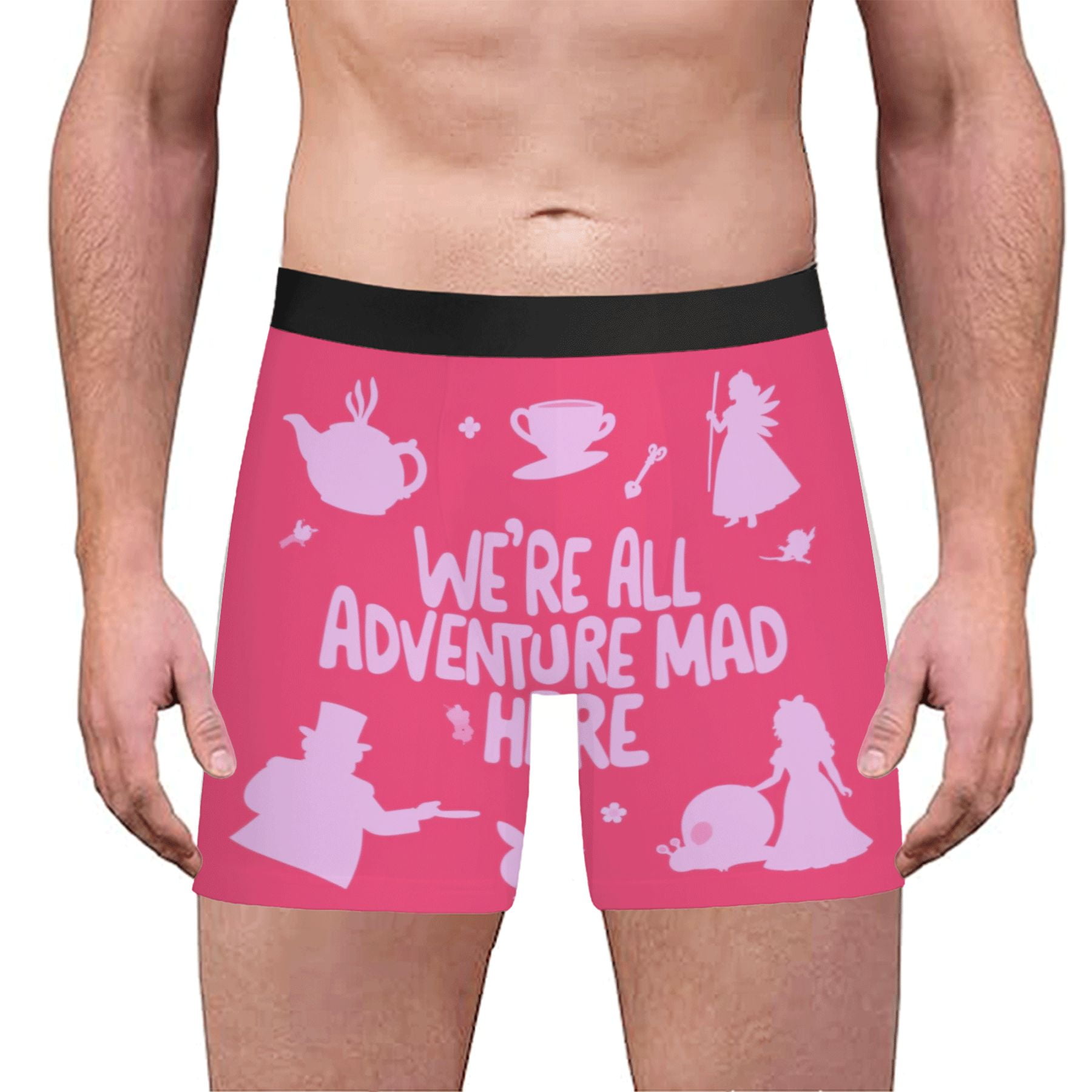 Men's Boxer Briefs with Playful Character Design - Teapot Rabbit Woman ...