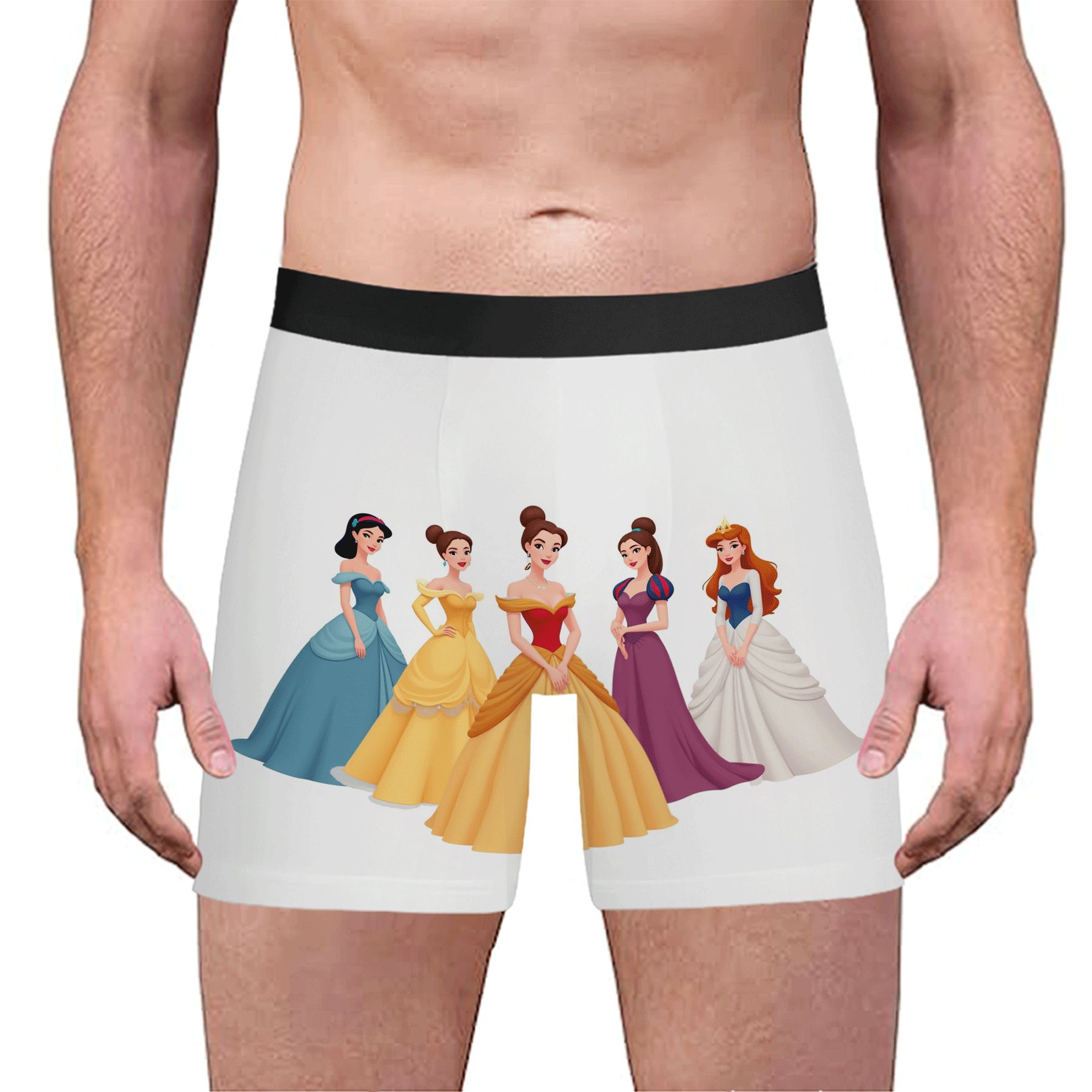 Men's Boxer Briefs with Tale Princesses Design - Iconic Gowns of 5 ...