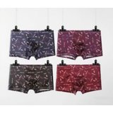 Men's Boxer Underwear Milk Silk Trendy Print Comfortable Breathable ...