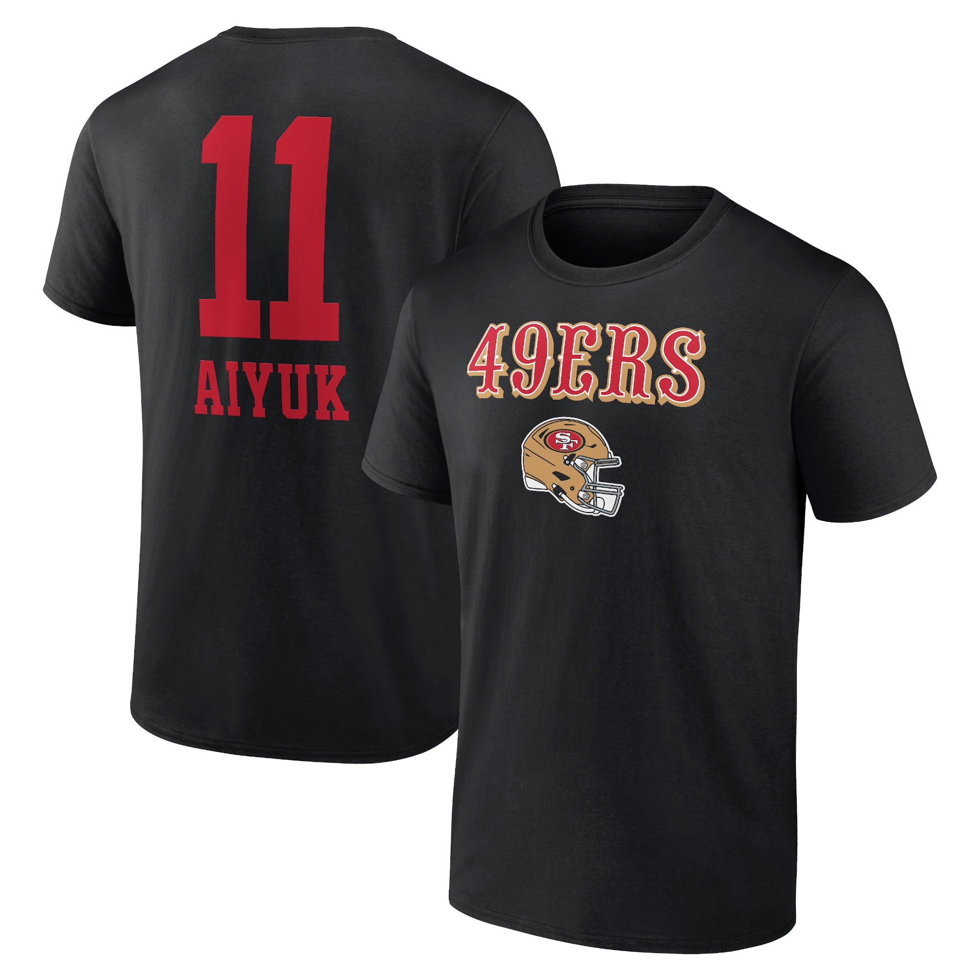 Men's Brandon Aiyuk Black San Francisco 49ers Wordmark Player Name ...