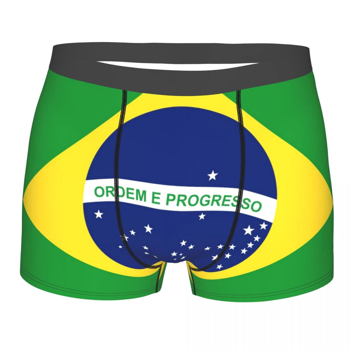 Men's Brazilian Flag Boxer Underwear Male Panties Comfortable Boxer ...